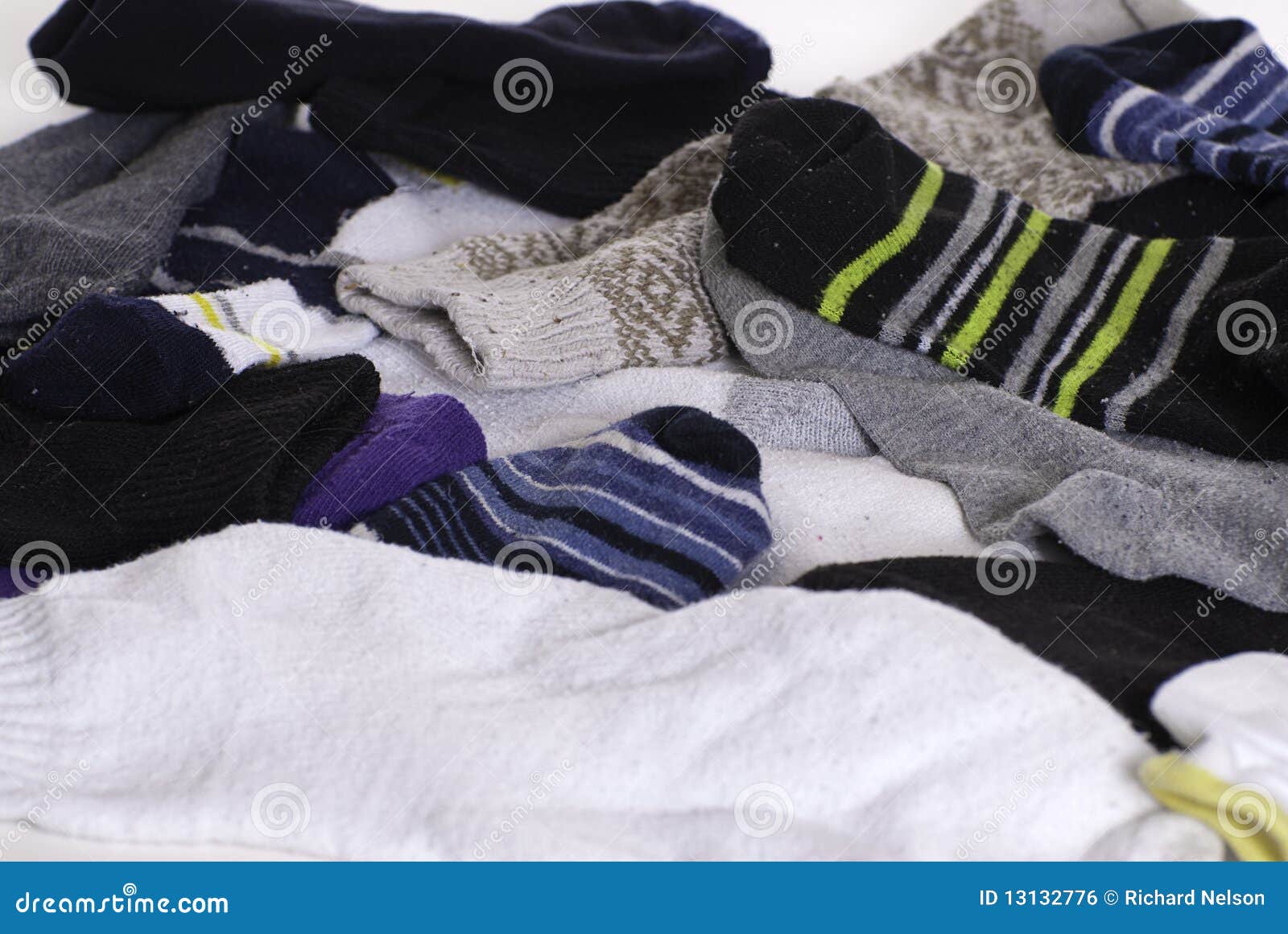 Unmatched Socks stock photo. Image of unmatched, stripes - 13132776