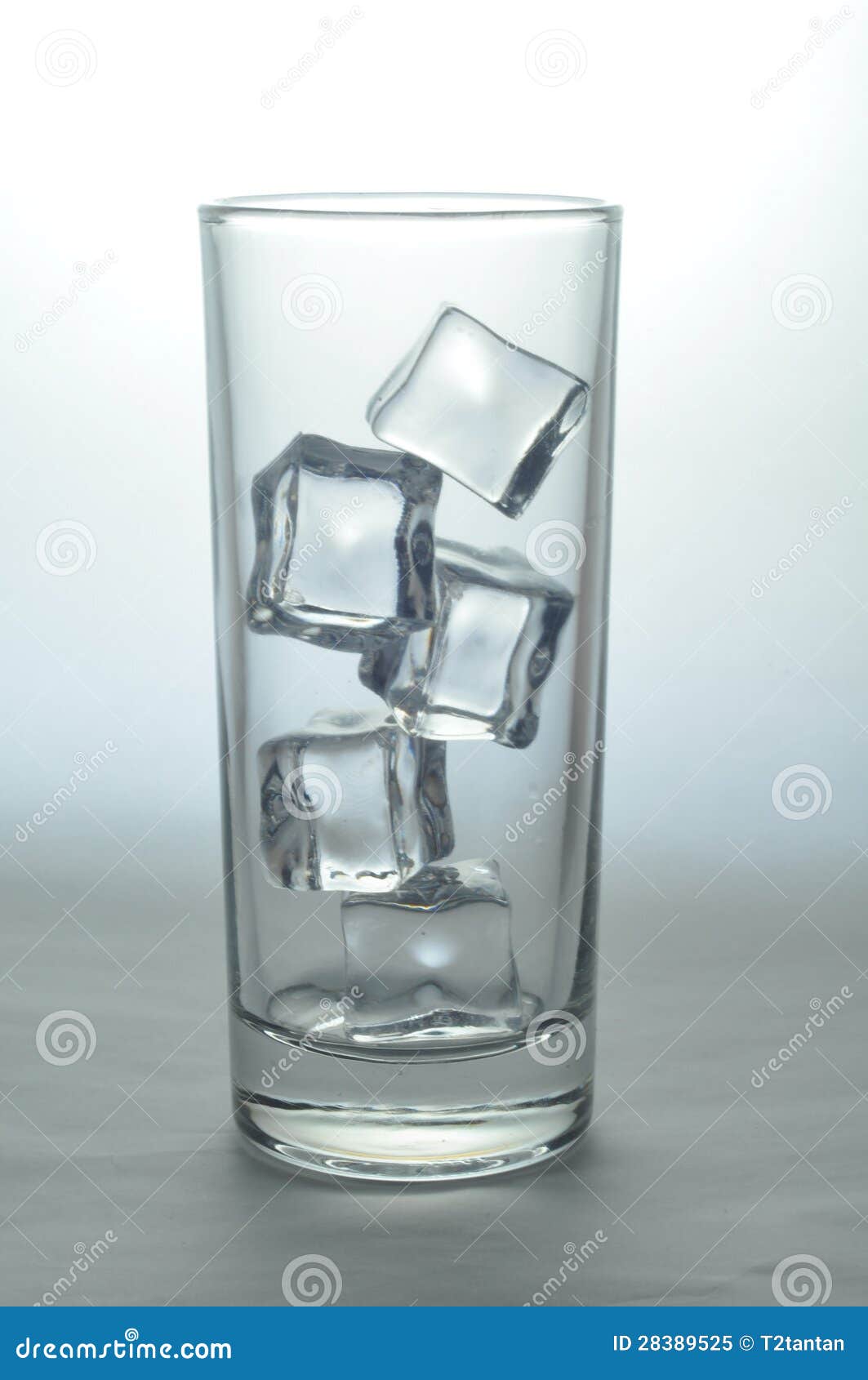Unmelted Ice Cubes In A Glass Stock Image - Image: 28389525