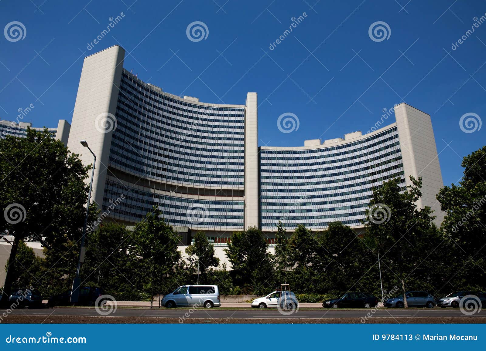 UNO building in Vienna stock image. Image of tall, modern - 9784113