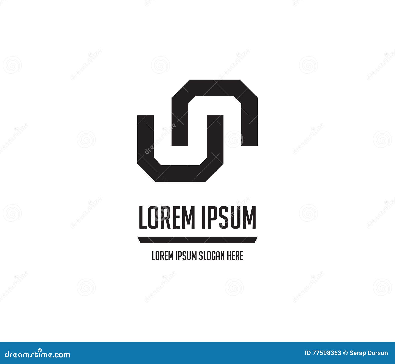 UNO Logo Monogram Design vektor abbildung. Illustration von zeichen ...
