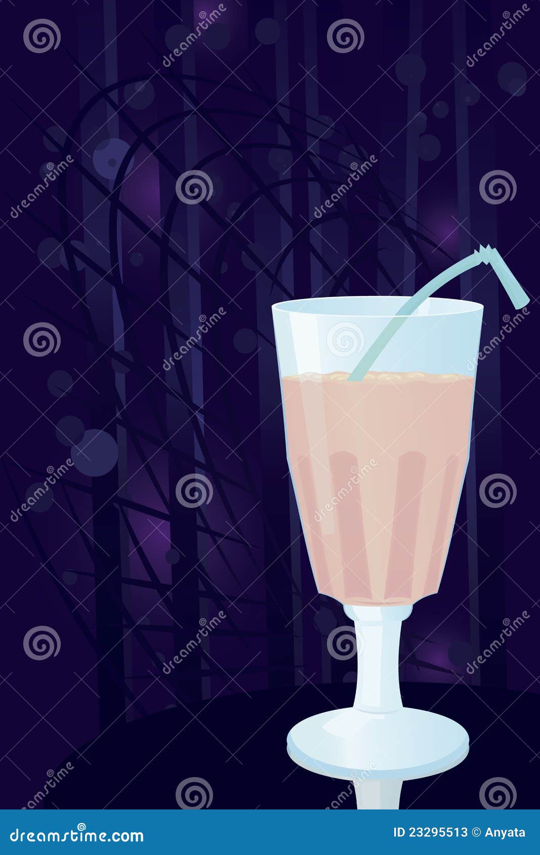 Uno-milkshake ilustración del vector. Ilustración de tiro - 23295513