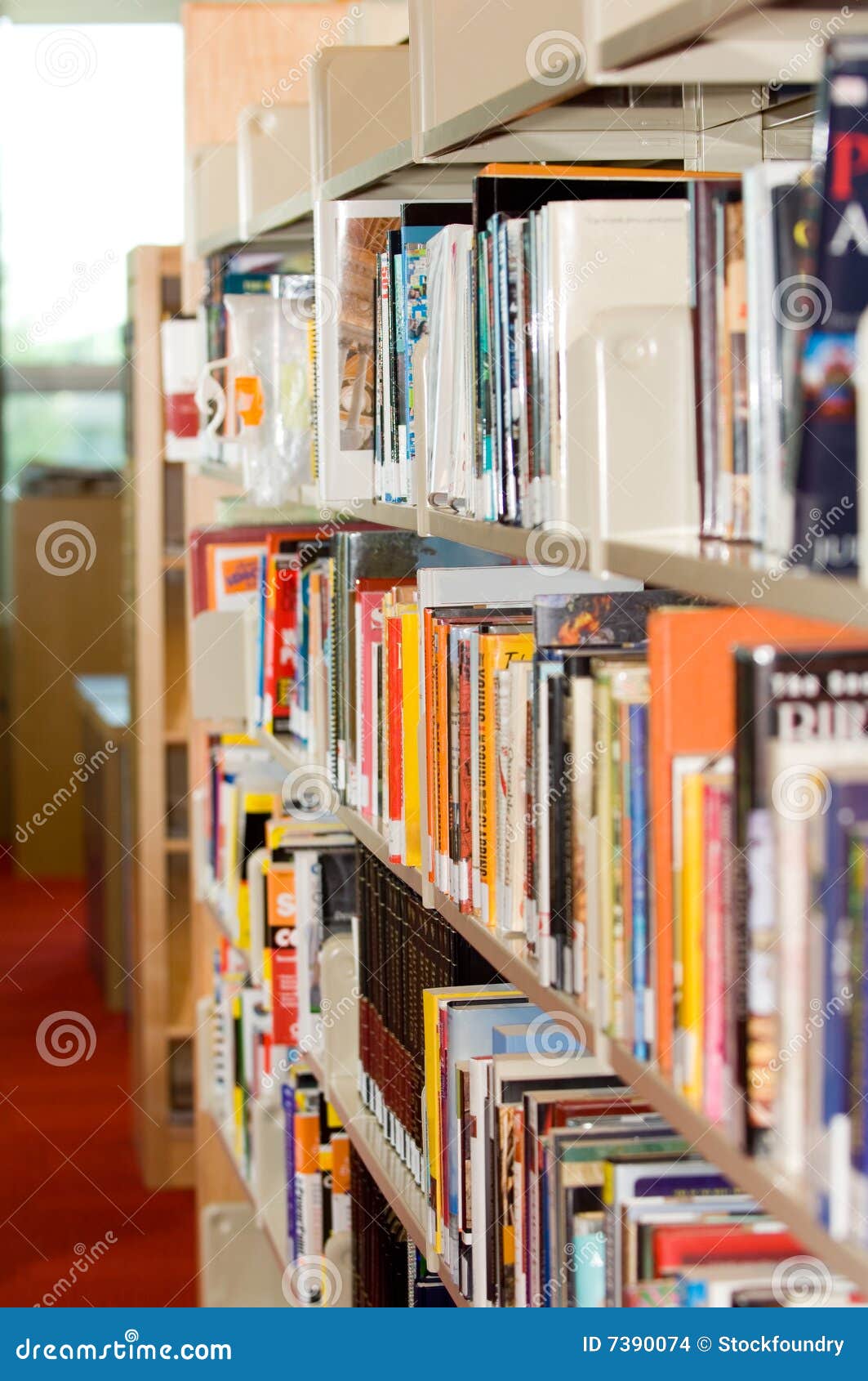 Uno Scaffale Per Libri in Una Libreria Fotografia Stock - Immagine di ...