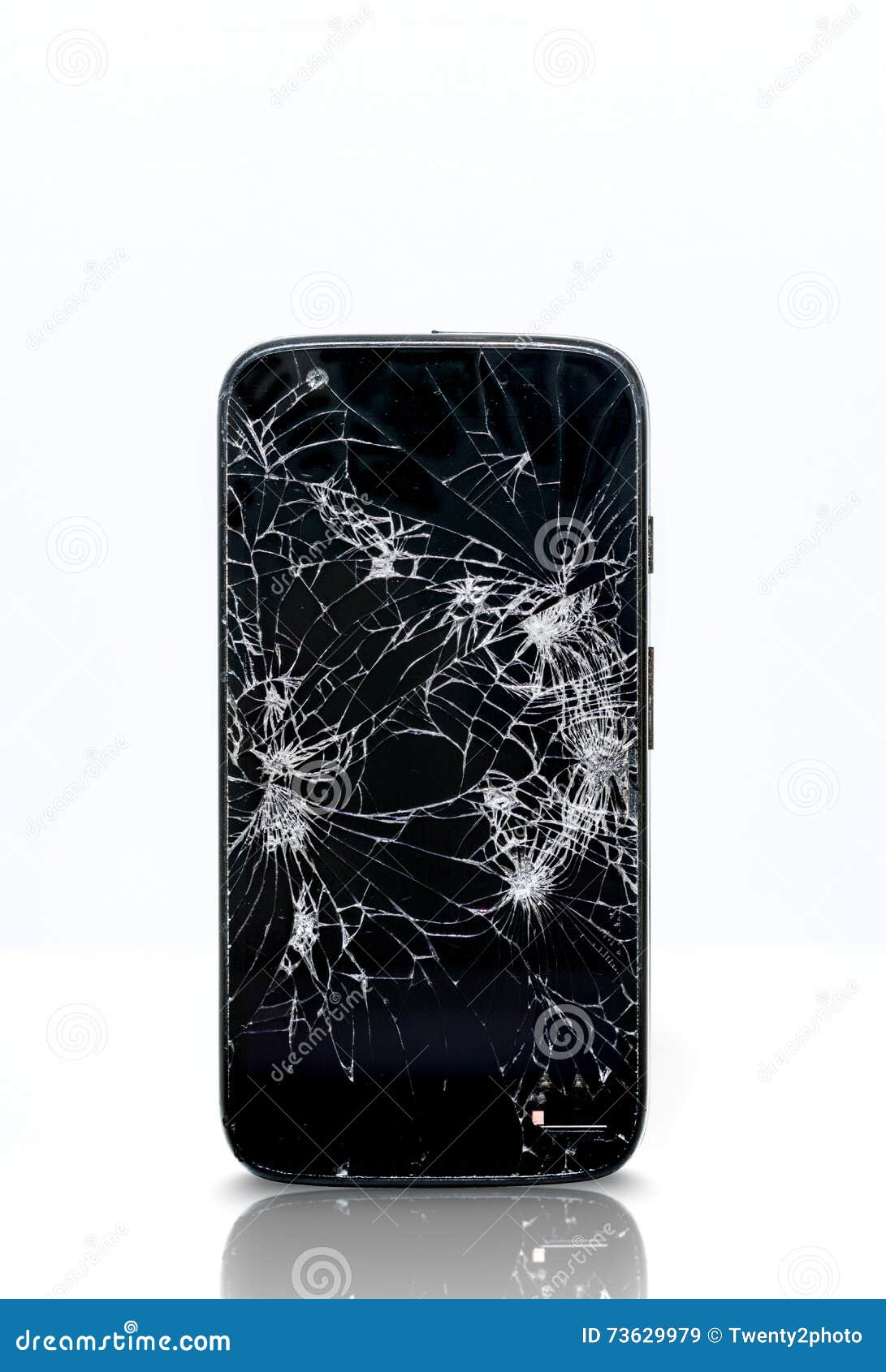 Uno Schermo Rotto Del Telefono Cellulare Immagine Stock - Immagine di ...