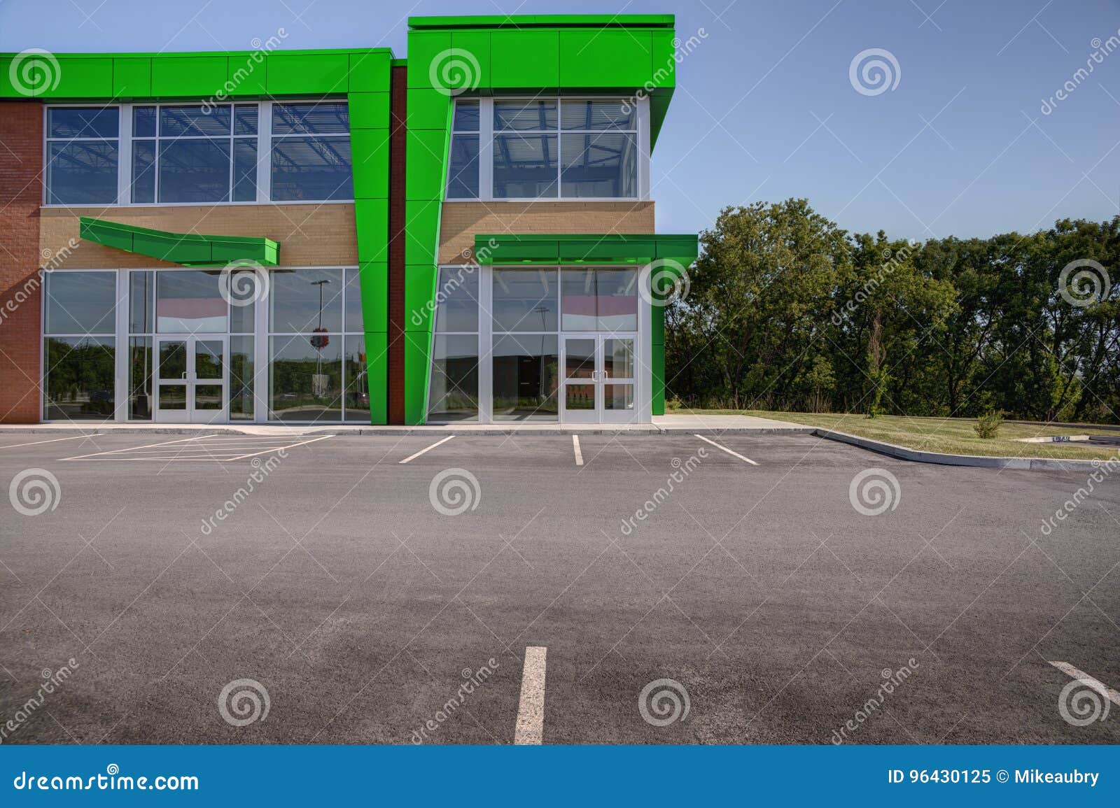 Unoccupied Generic Store Front Stock Image - Image of empty, building ...