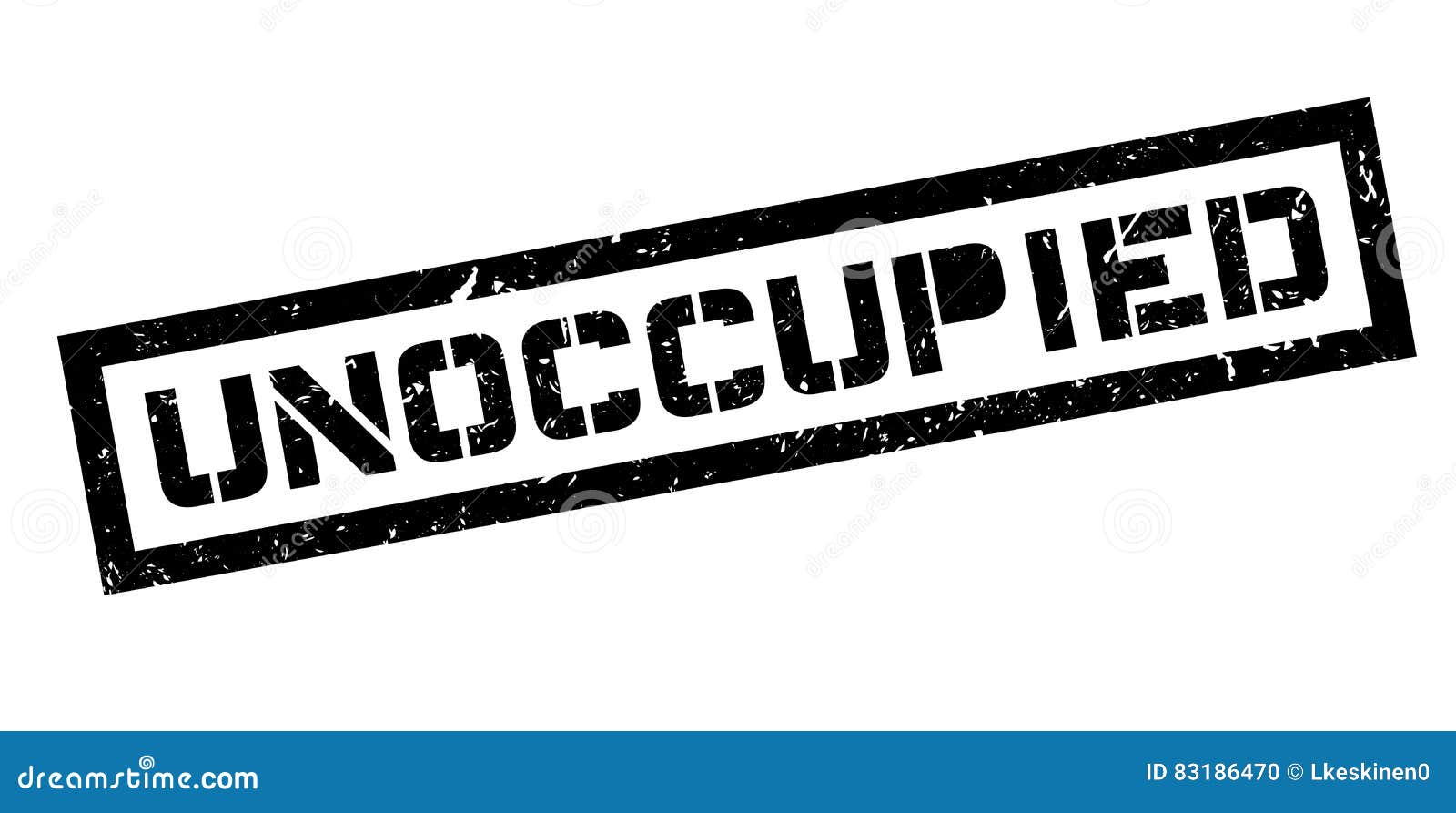 Unoccupied rubber stamp stock illustration. Illustration of unoccupy ...