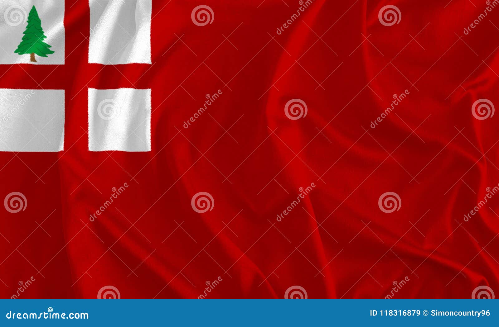 Flag of New England Background Stock Illustration - Illustration of ...