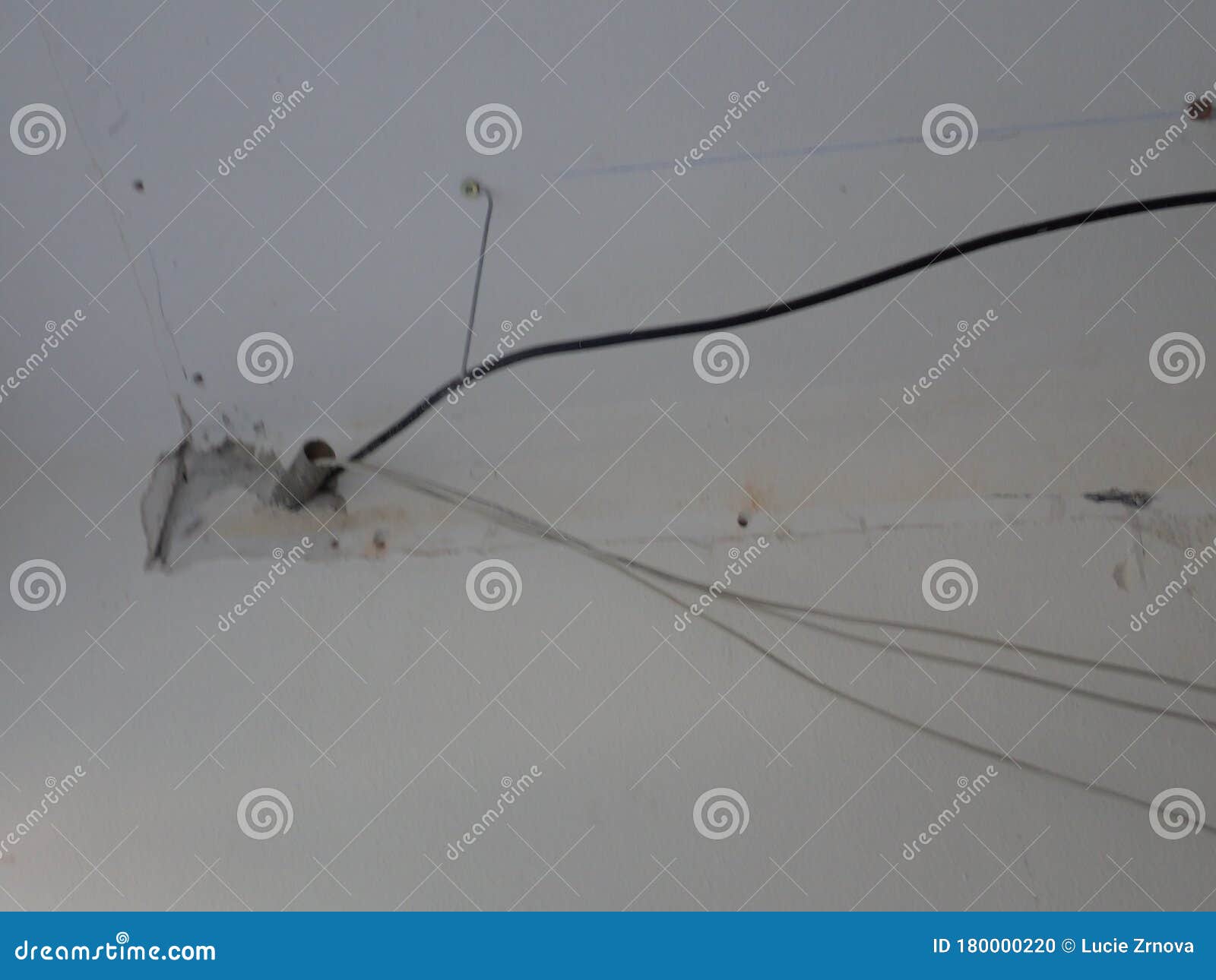 Unorganised Wires on a Building Site Stock Photo - Image of cable ...