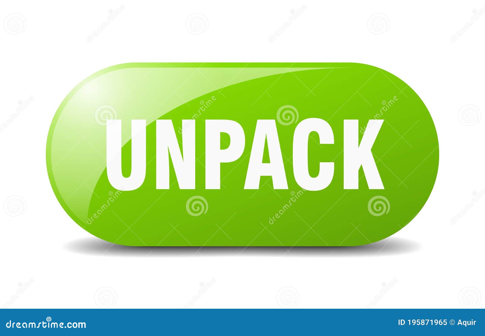 Unpack Banner. Unpack Ribbon Label Sign Set Vector Illustration ...