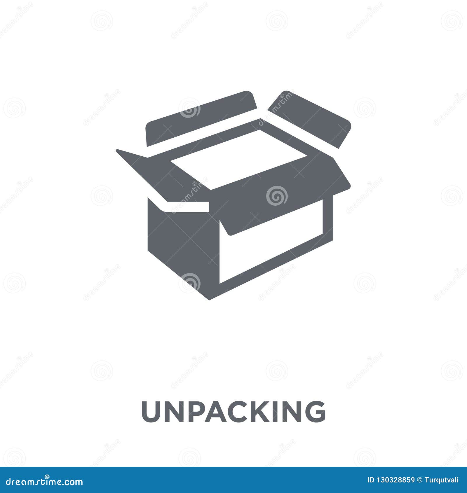 Unpacking Icon. Trendy Unpacking Logo Concept On White Background From ...