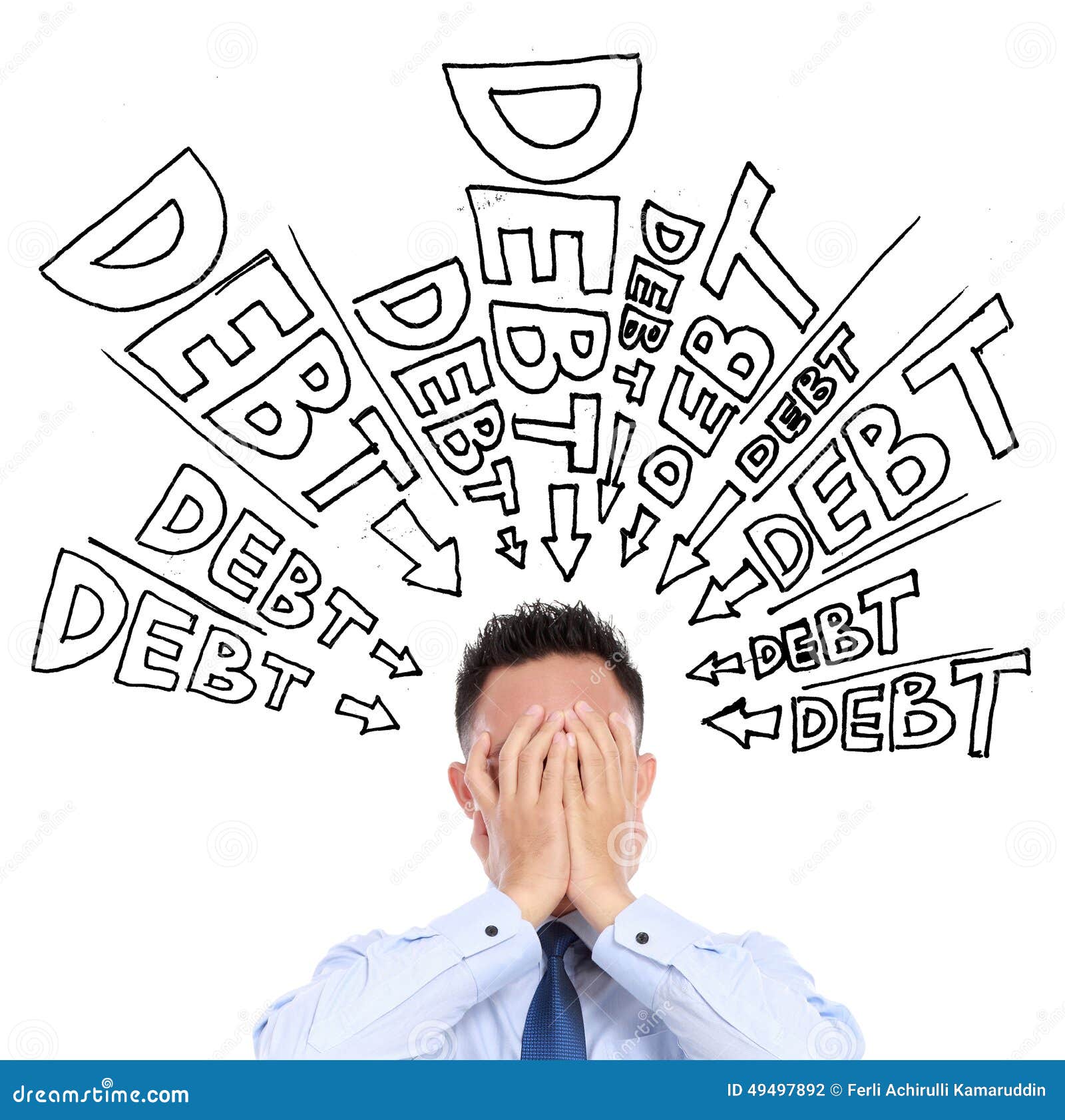 Unpaid debt stock photo. Image of concept, debt, frustration - 49497892