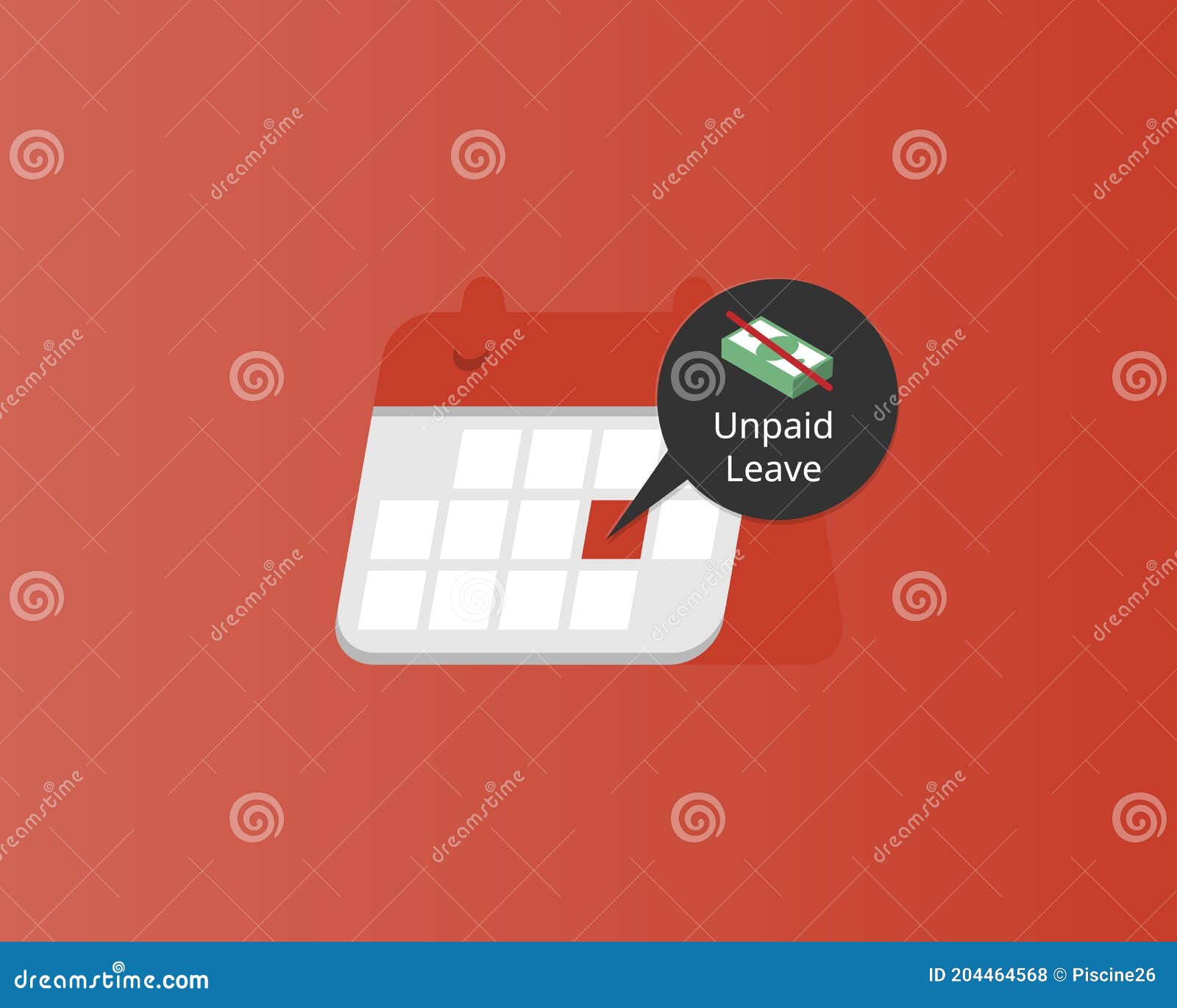 Unpaid Leave Request or Leave without Pay Request Vector Stock Vector ...
