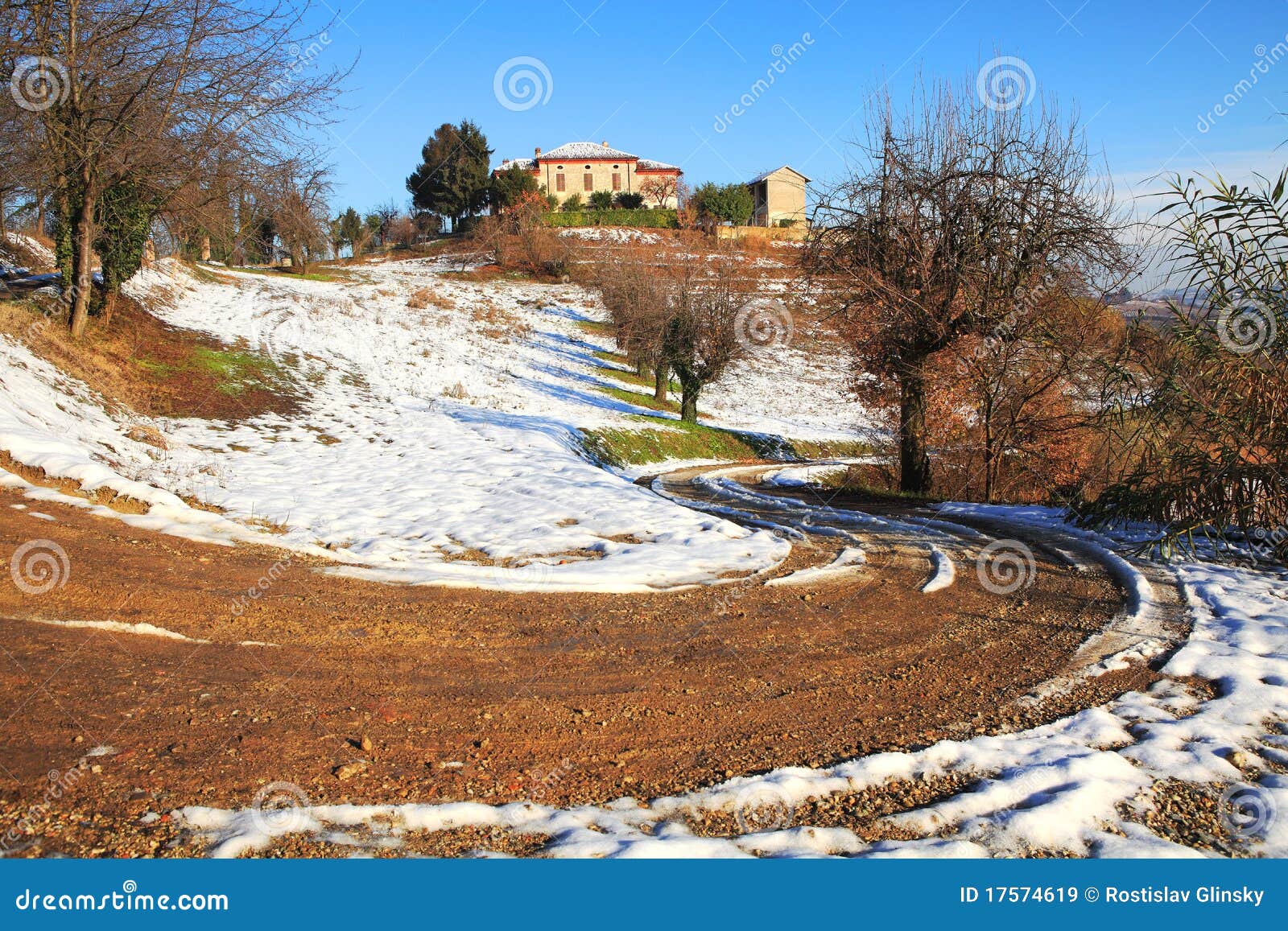 Unpaved Road in Countryside. Stock Image - Image of country ...