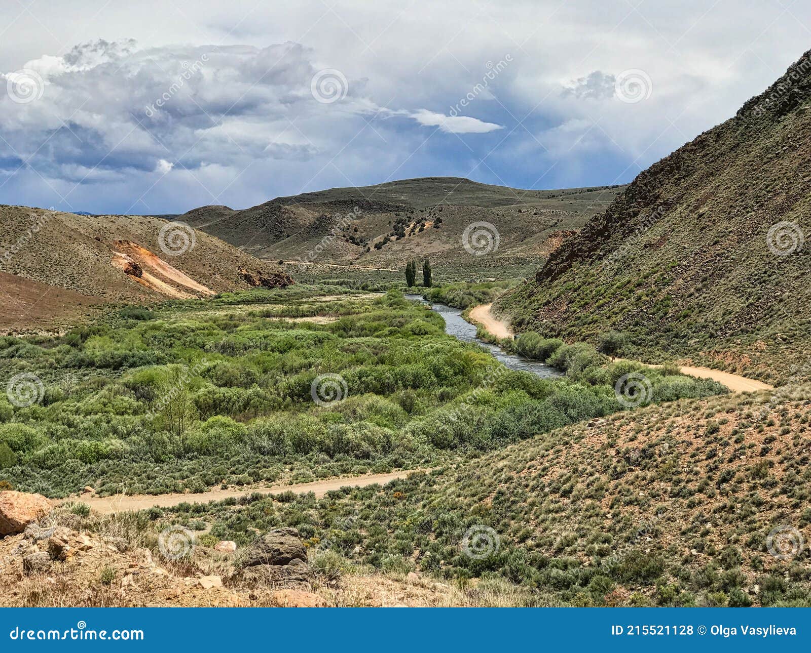 Unpaved Road in Nevada, USA Stock Photo - Image of empty, mountain ...