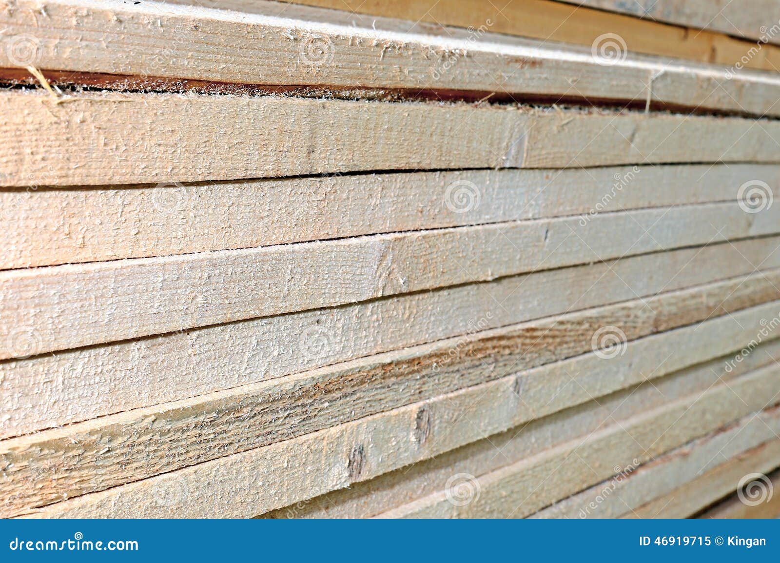 Unplaned Thick Planks Impregnated with Antiseptic Stock Image - Image ...