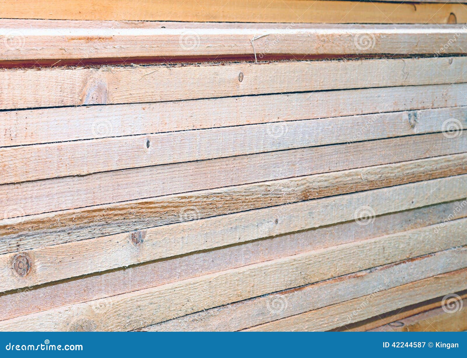 Unplaned Thick Planks Impregnated with Antiseptic Stock Image - Image ...