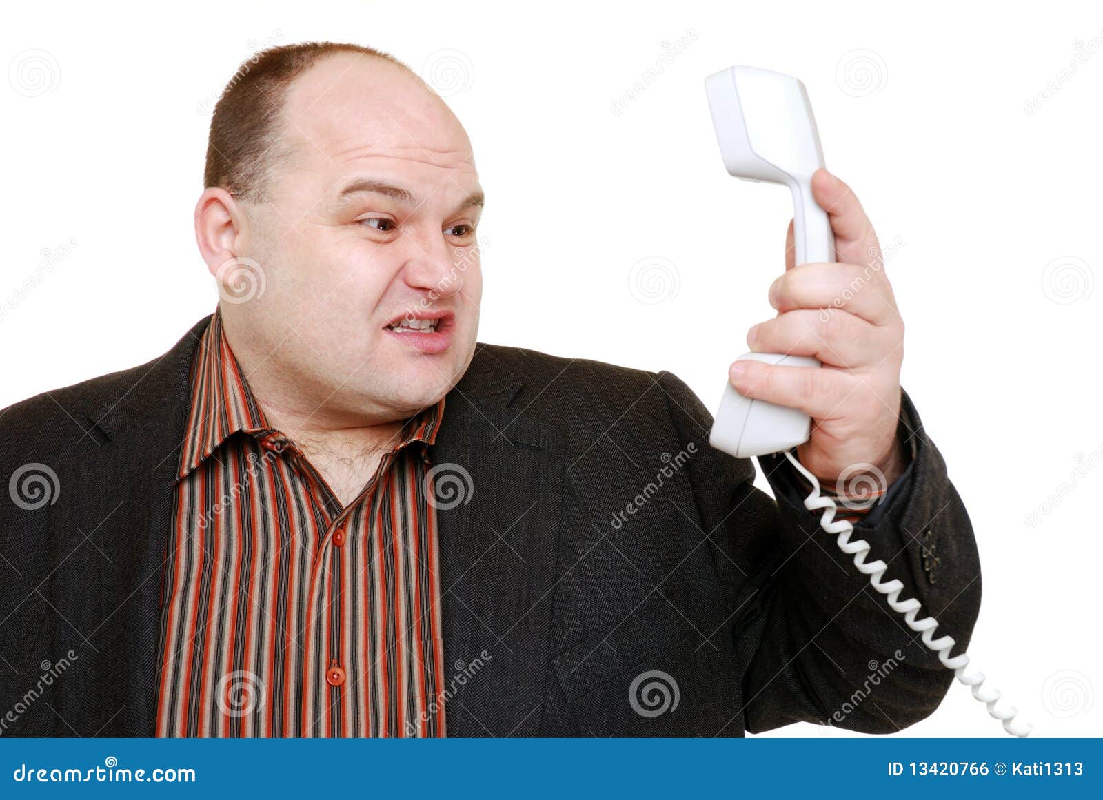 Unpleasant call stock photo. Image of phones, loud, businessman - 13420766