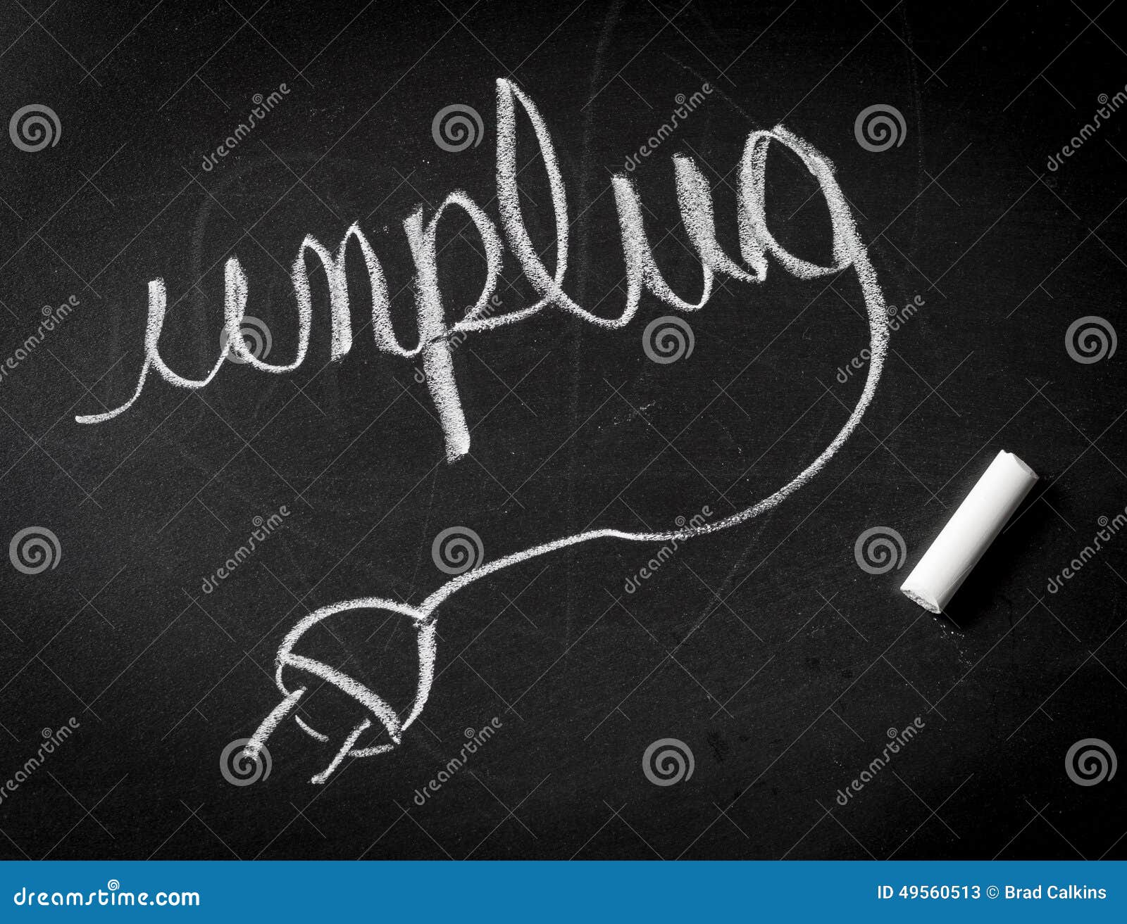 Unplug stock image. Image of shutdown, media, quiet, writing - 49560513