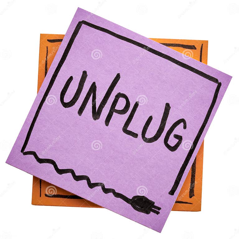 Unplug - Information Overload Concept Stock Image - Image of reminder ... Unplug - Information Overload Concept Stock Image - Image of reminder ...
