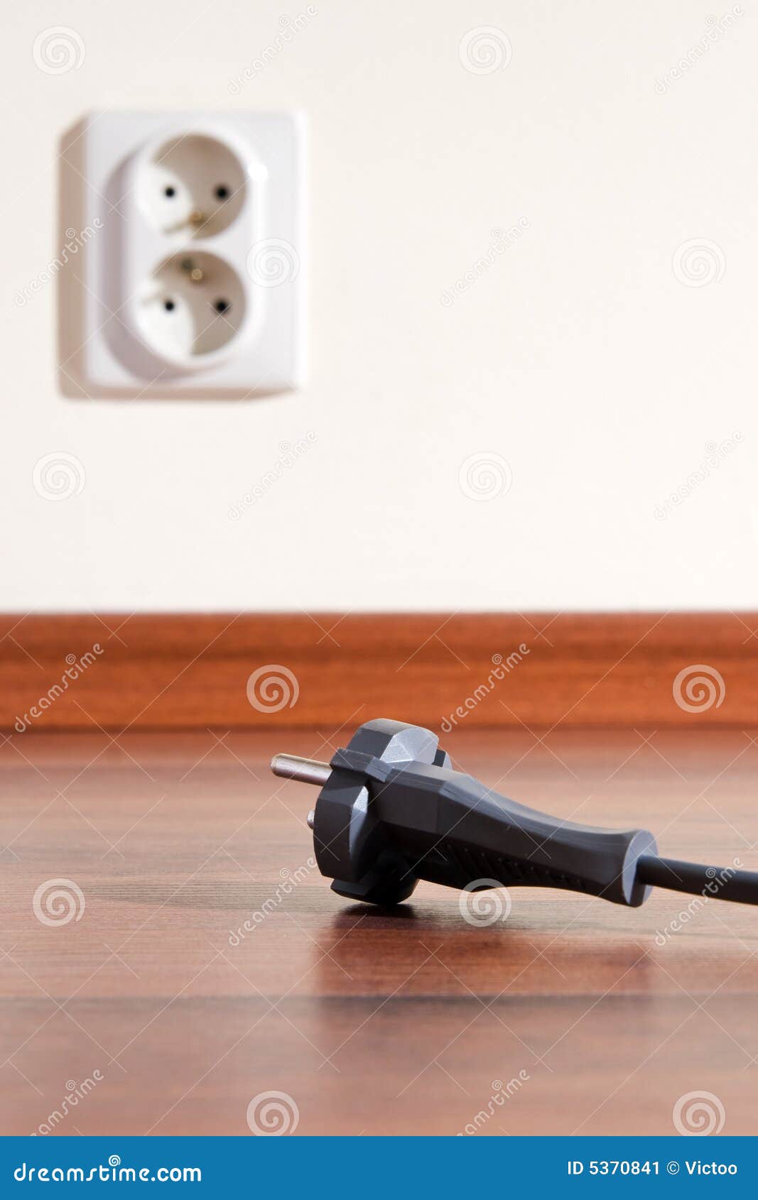 Unplugged stock image. Image of socket, plug, double, room - 5370841