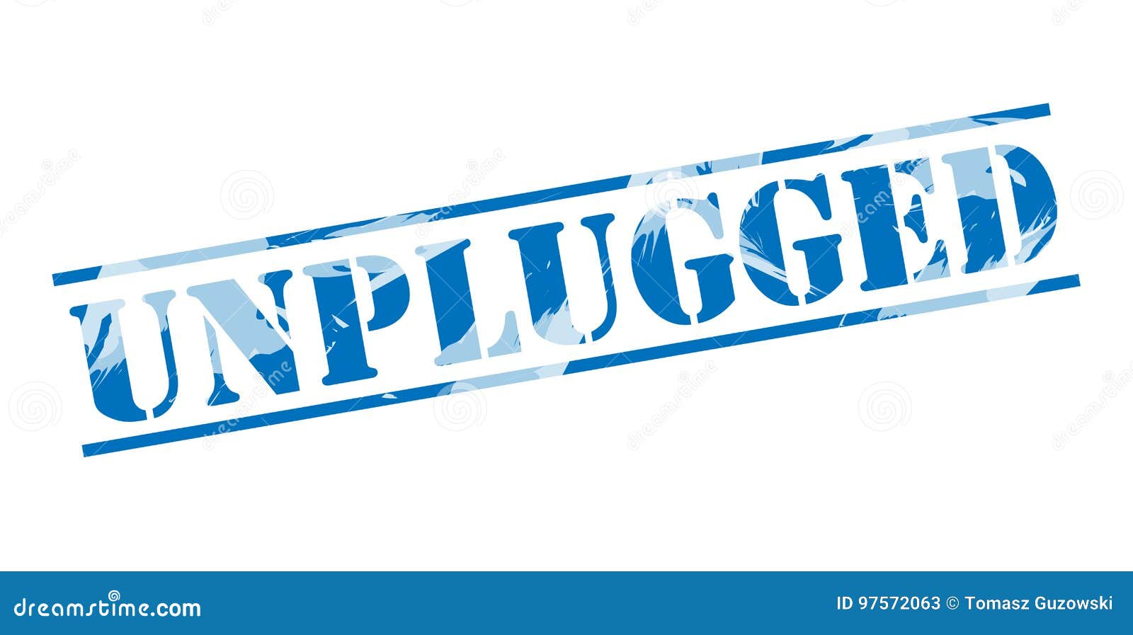 Unplugged Red Stamp Stock Photo | CartoonDealer.com #73707444