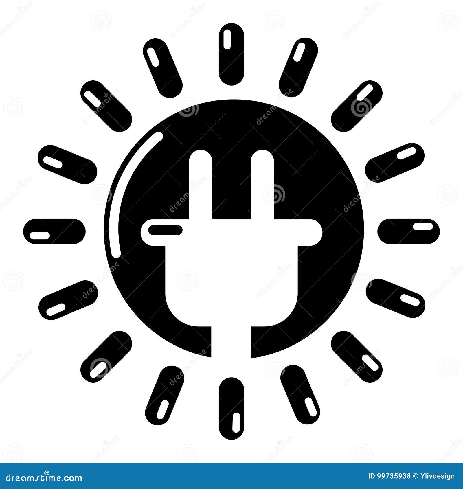 Unplugged Electrical Plug Icon, Simple Style Stock Vector ...