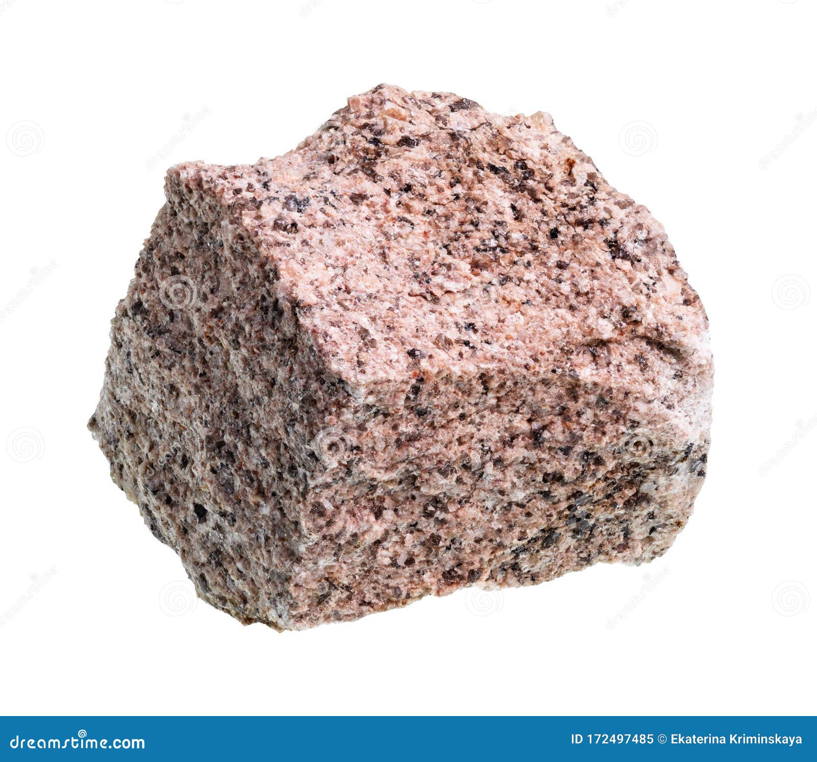 Unpolished Aplite Rock Cutout on White Stock Image - Image of brown ...