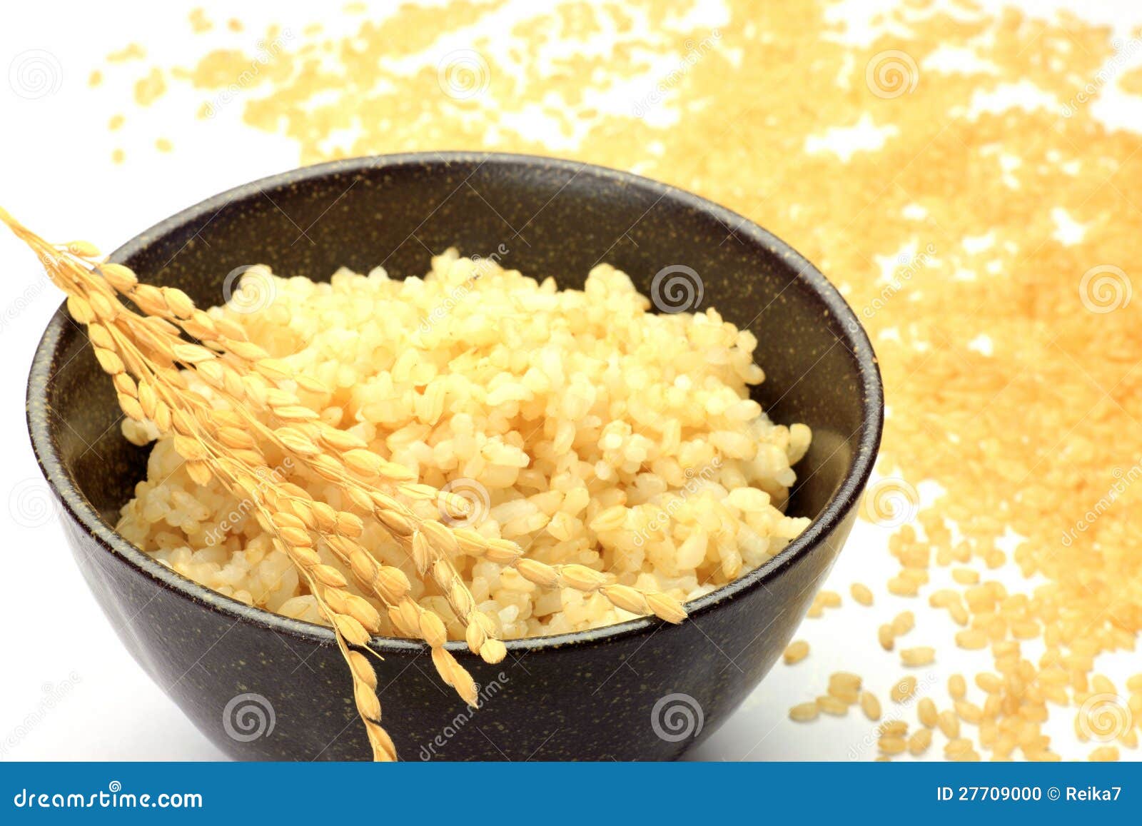 Unpolished rice stock photo. Image of rice, recipe, food - 27709000
