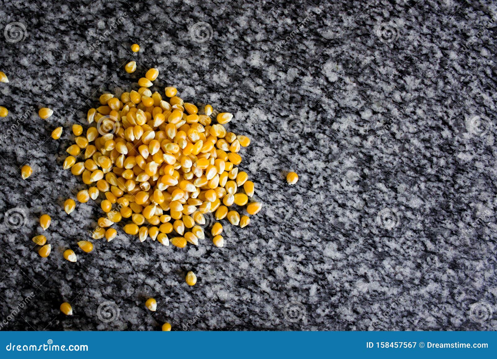 Corn Used To Make Popcorn but Uncooked and Upopped. Raw Ingredient Used ...