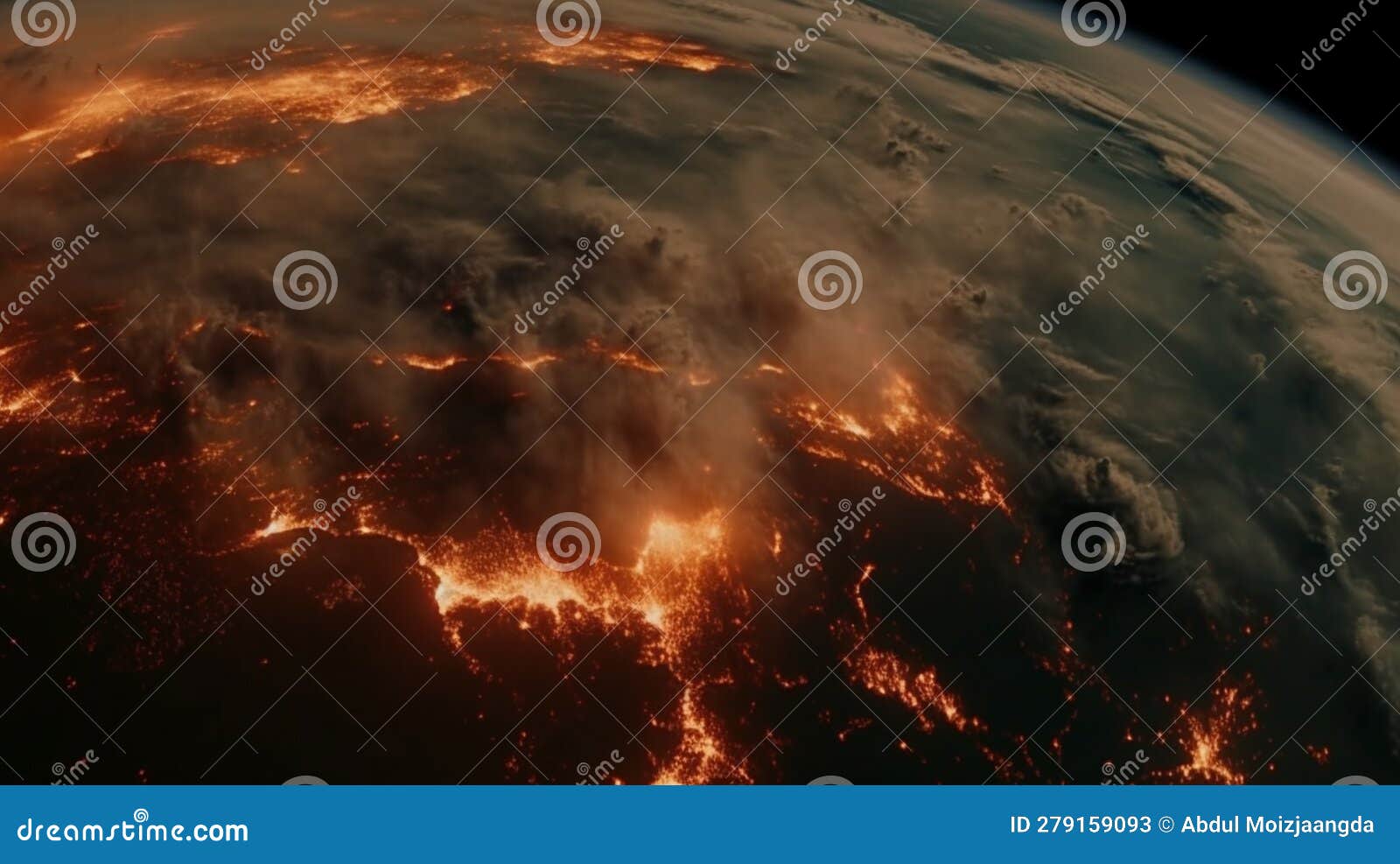 Unprecedented Amazon Wildfires Seen from Space Stock Illustration ...