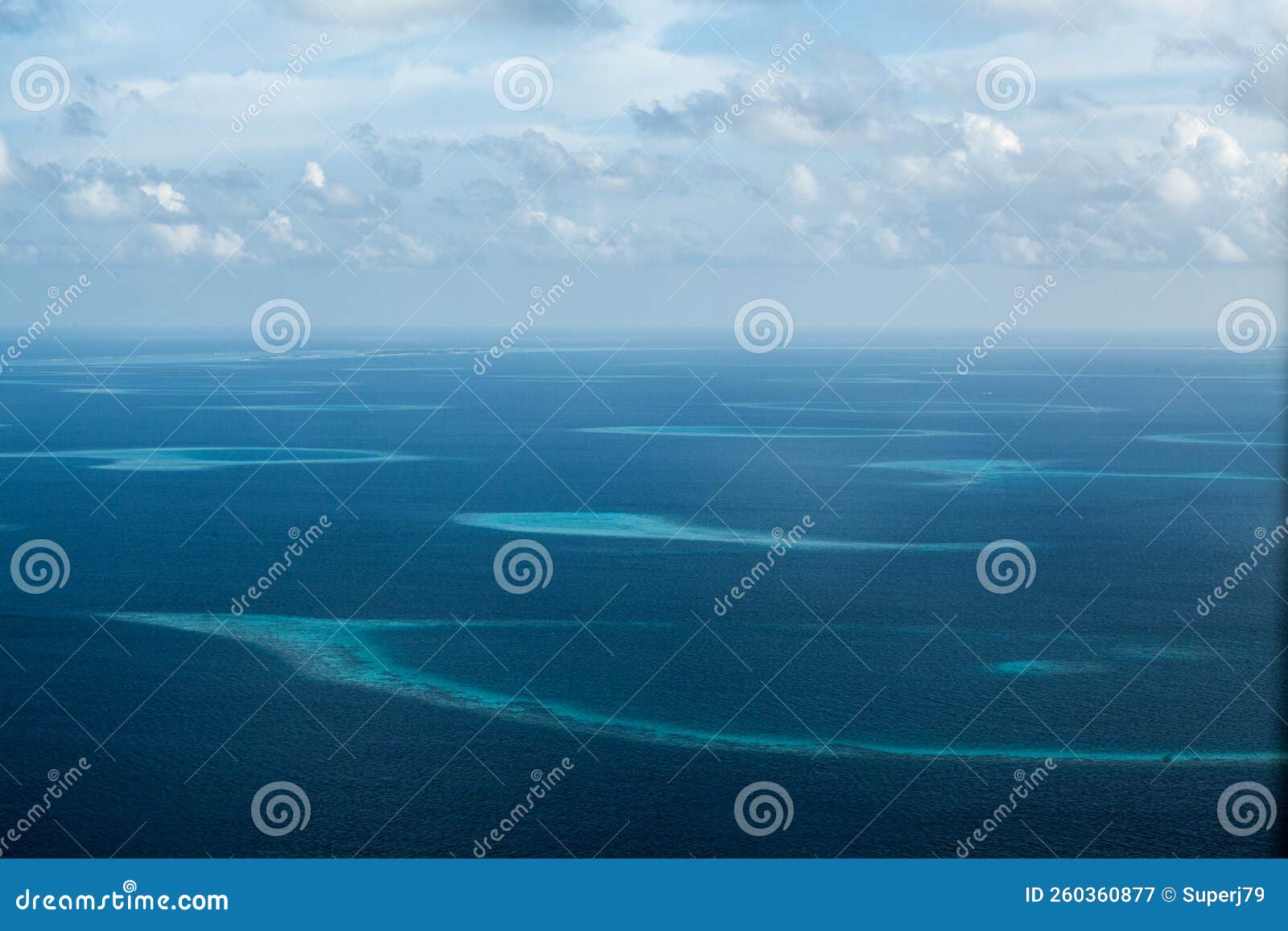 Unpredictable Sea of Clouds of Different Shapes in the Sky Stock Image ...