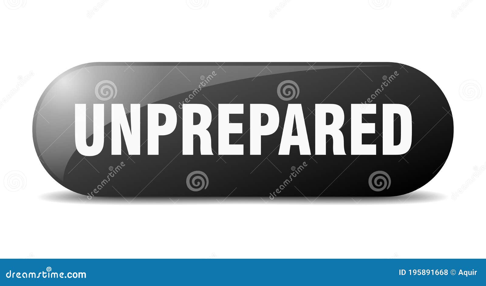 Unprepared Button. Unprepared Sign. Key. Push Button Stock Vector ...