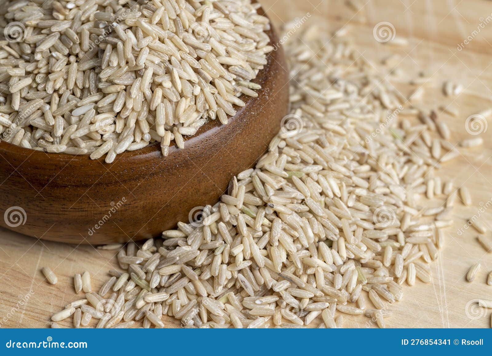 Unprocessed Healthy Dark Rice, Close Up Stock Image - Image of eating ...