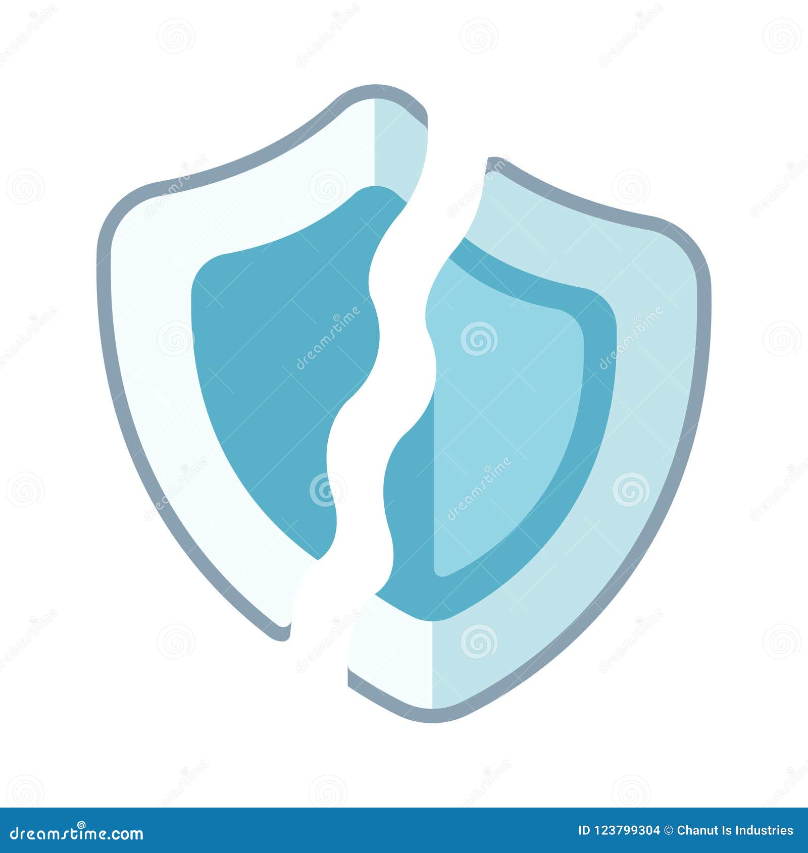 Unprotect Flat Illustration Stock Vector - Illustration of risk ...