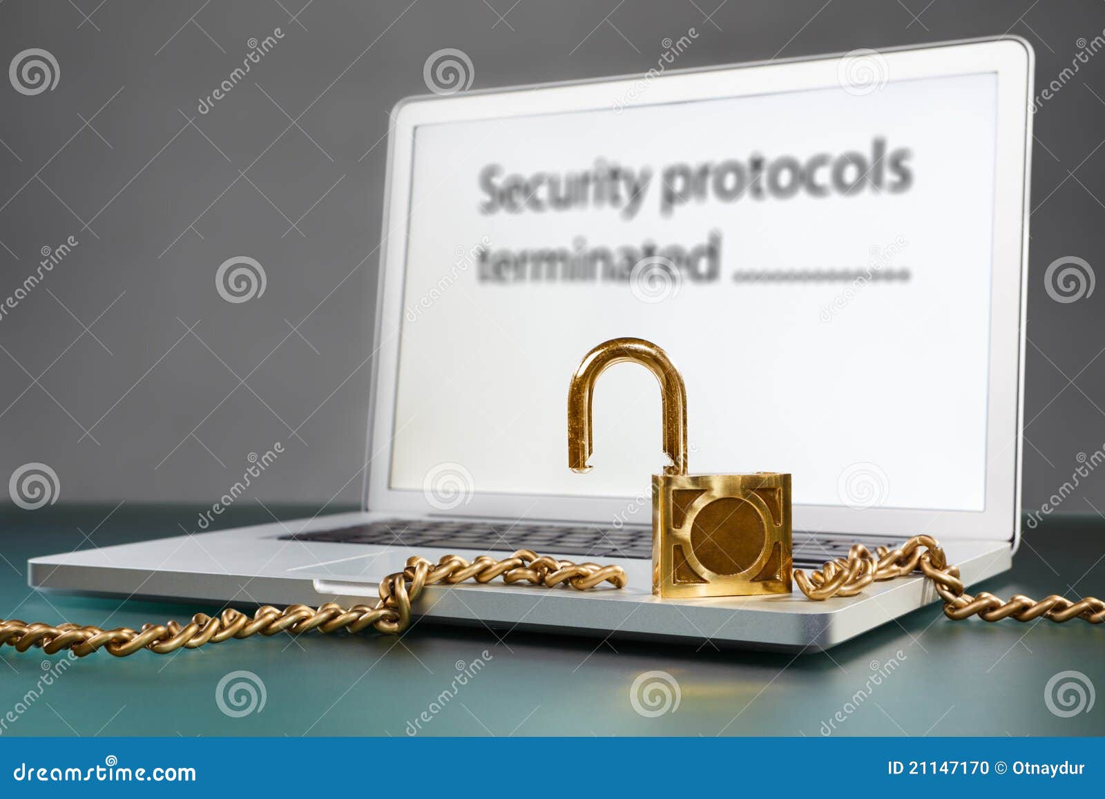 Unprotected stock photo. Image of metal, laptop, unlocked - 21147170