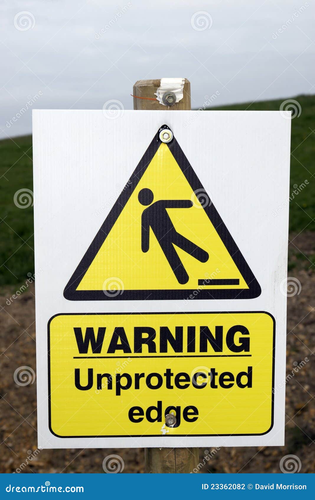 Unprotected Edge Warning Sign with Clipping Path Stock Photo - Image of ... Unprotected Edge Warning Sign with Clipping Path Stock Photo - Image of ...
