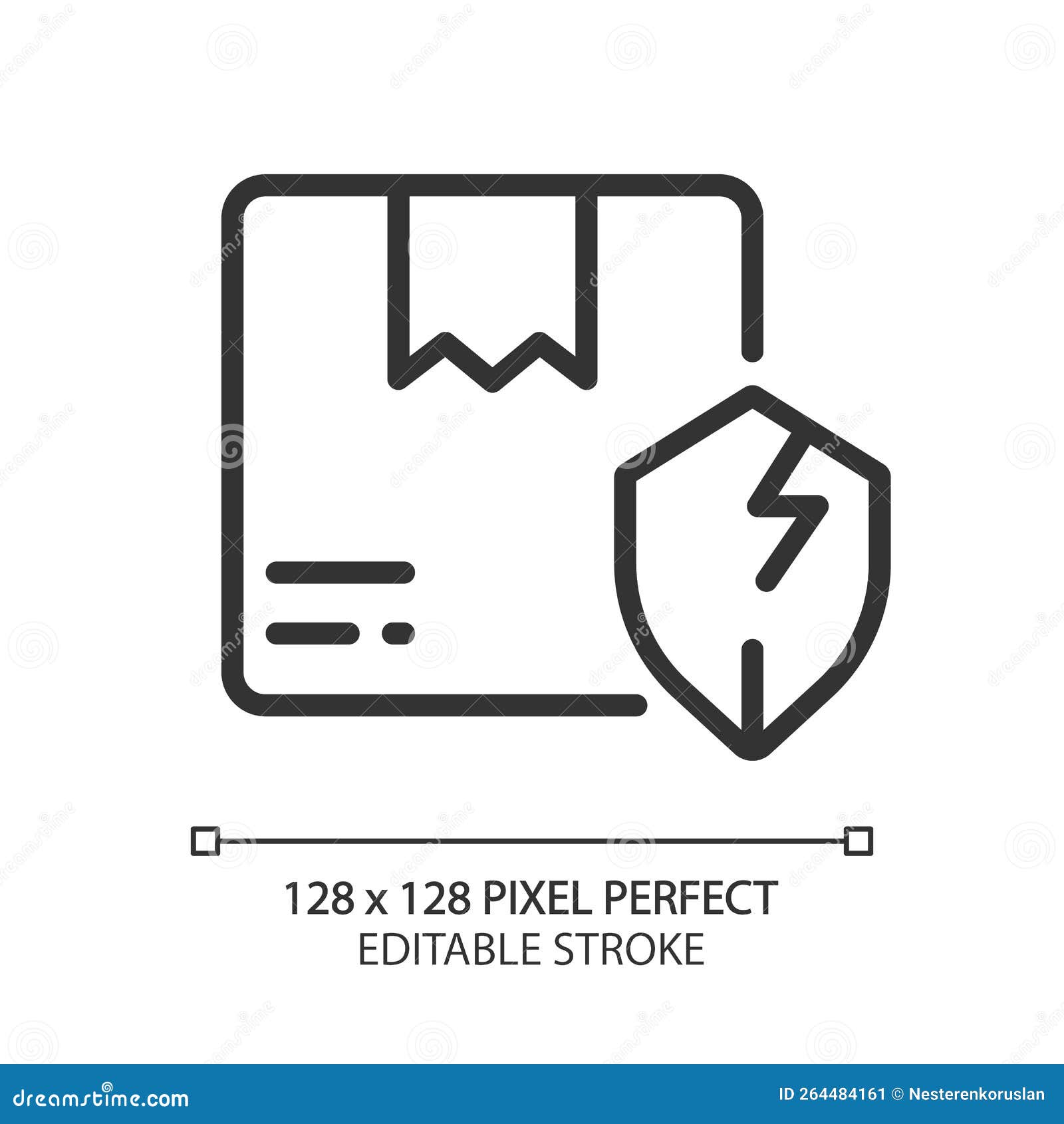 Linear Insecure Icon From Internet Security Outline Collection Thin
