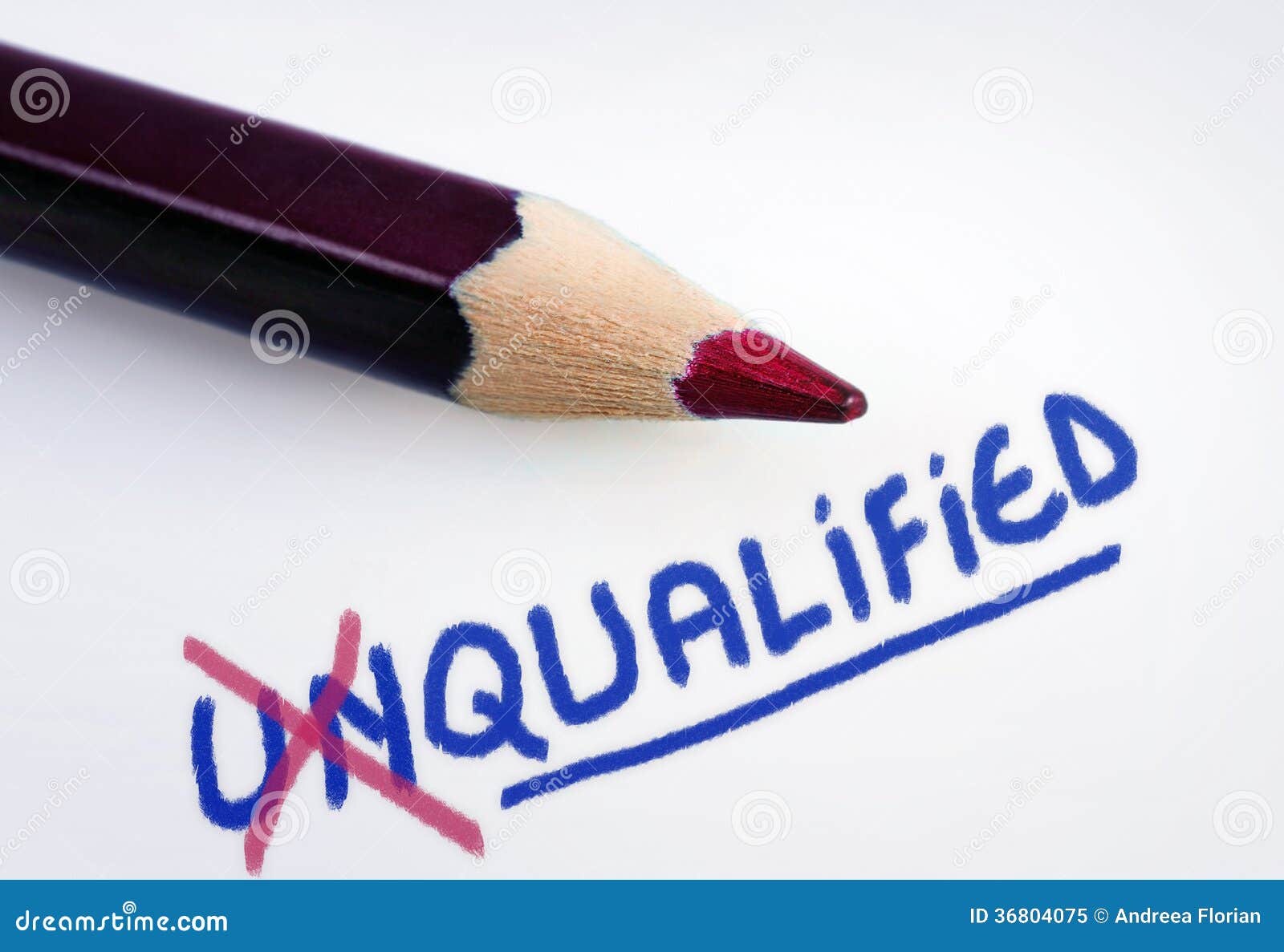 Unqualified Word Royalty Free Stock Photo - Image: 36804075