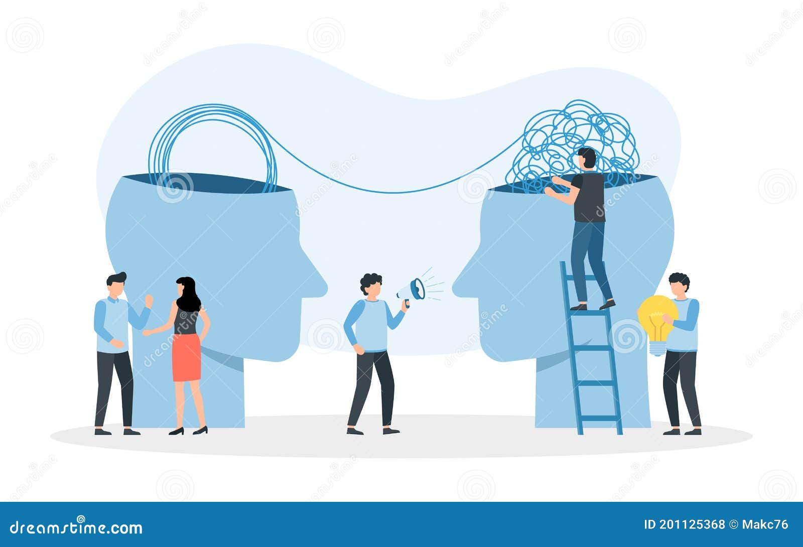 Unraveling Difficult Situation, Chaos and Mess. Metaphor of Problem ...