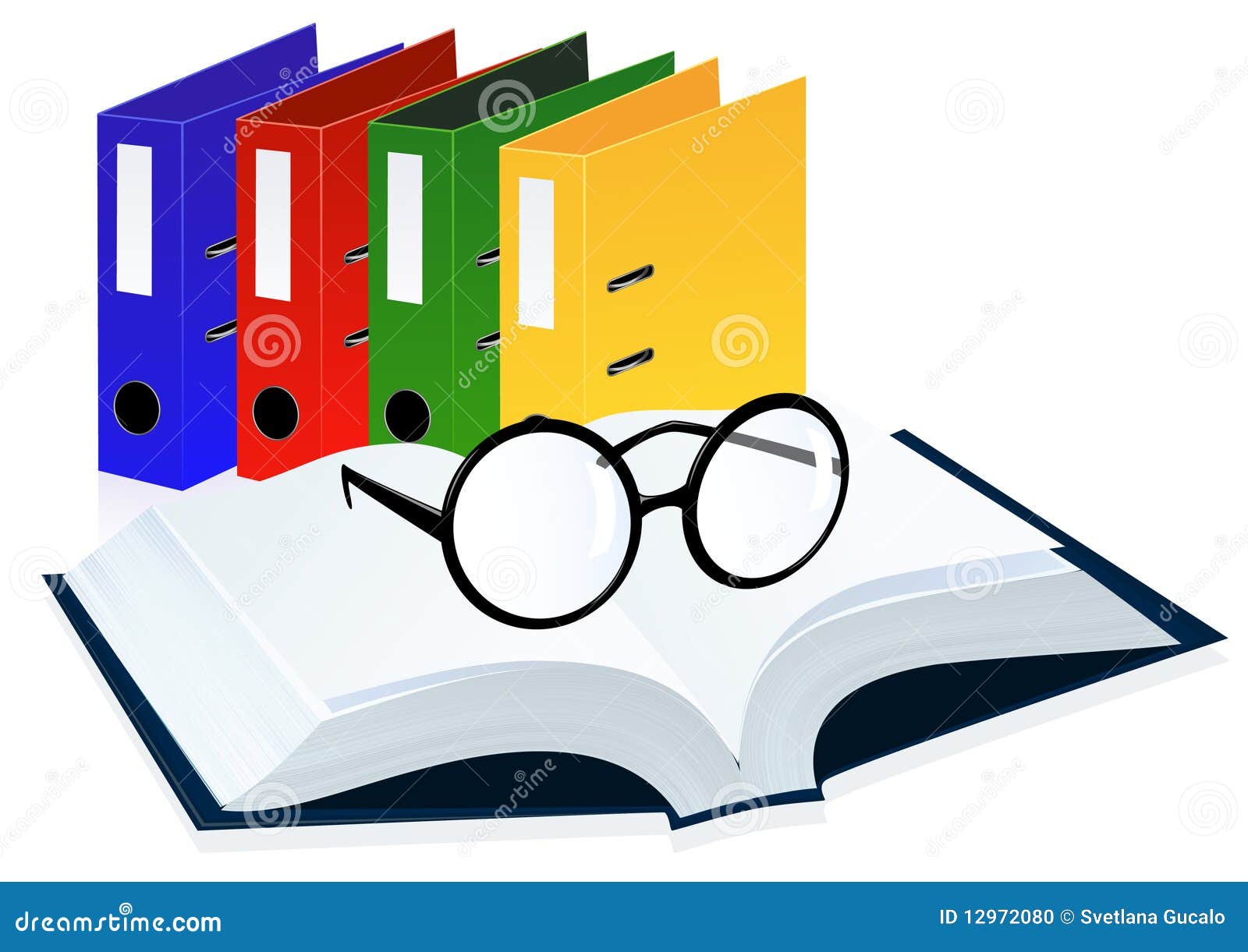 Unread book stock vector. Illustration of organizer, studying - 12972080