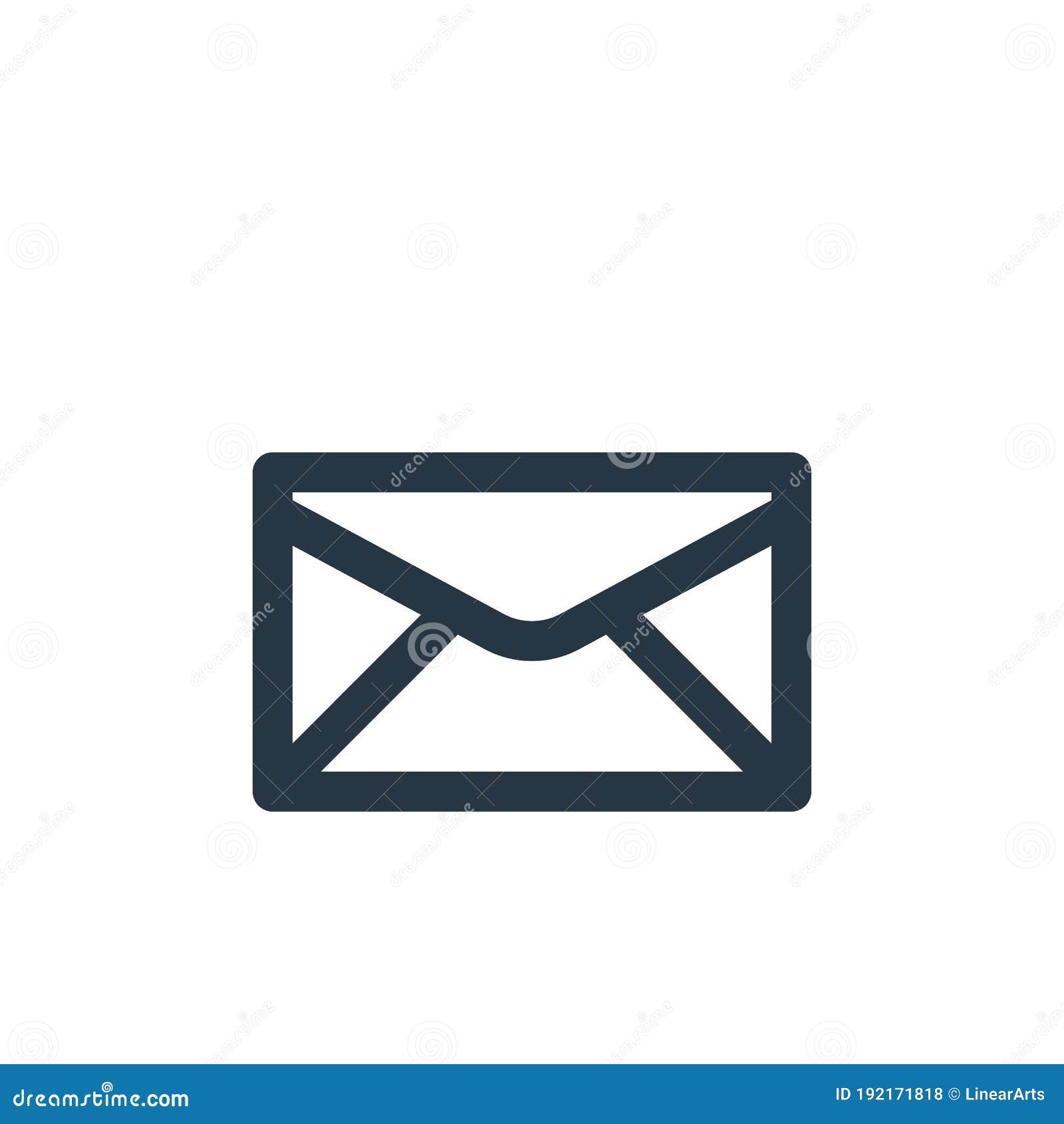 Unread Icon Vector from Email Ui Concept. Thin Line Illustration of ...