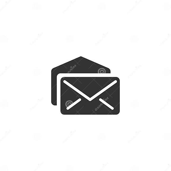 Unread Message Icon in Simple Design. Vector Illustration Stock Vector ...