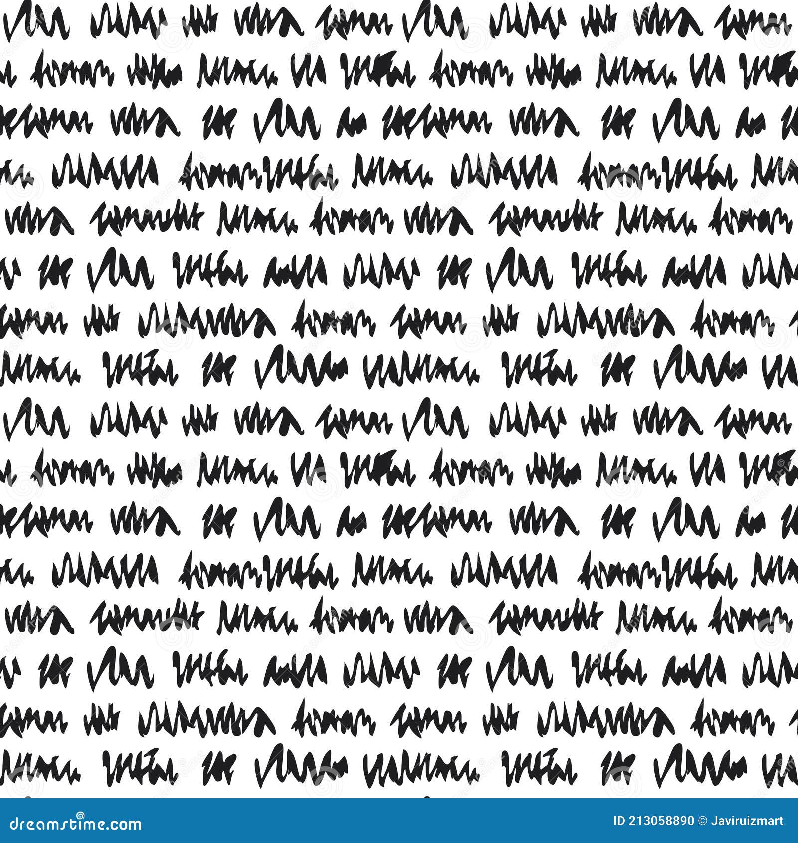 Unreadable Text Seamless Pattern Stock Vector - Illustration of hand ...