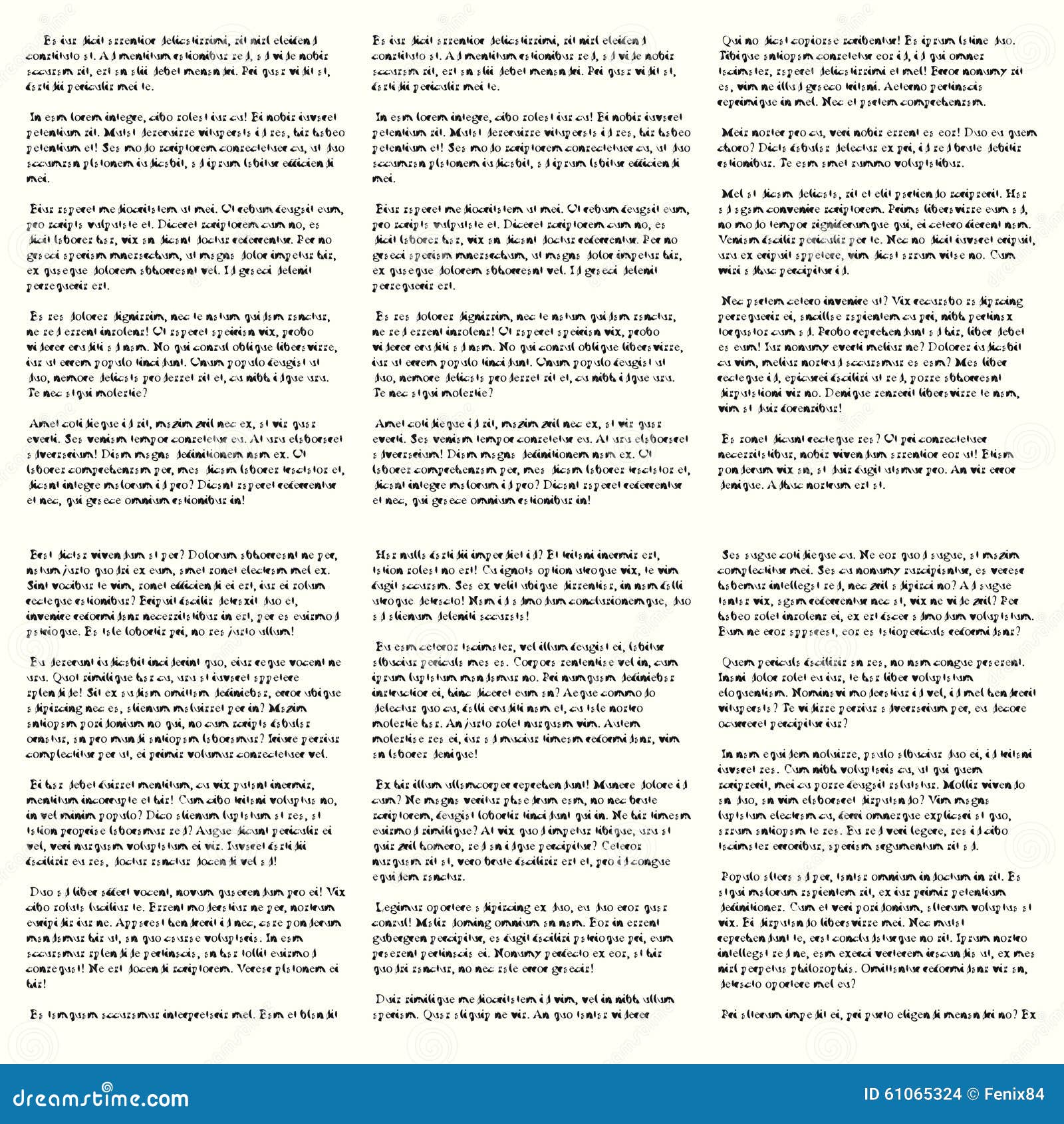Unreadable Text. Template Lorem Ipsum Vector Illustration ... Unreadable Text. Template Lorem Ipsum Vector Illustration ...
