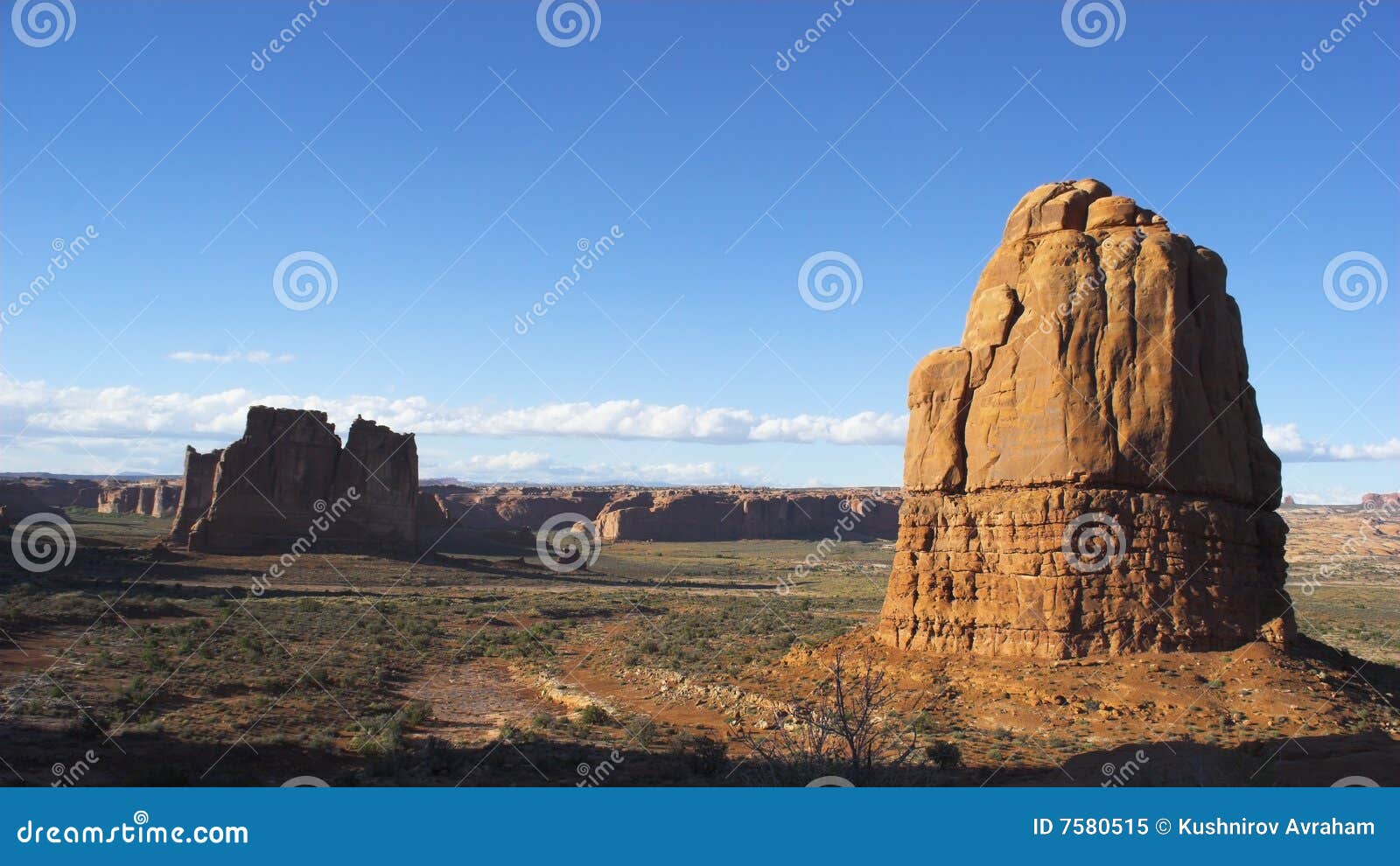 Unreal landscape. stock image. Image of mountain, moab - 7580515