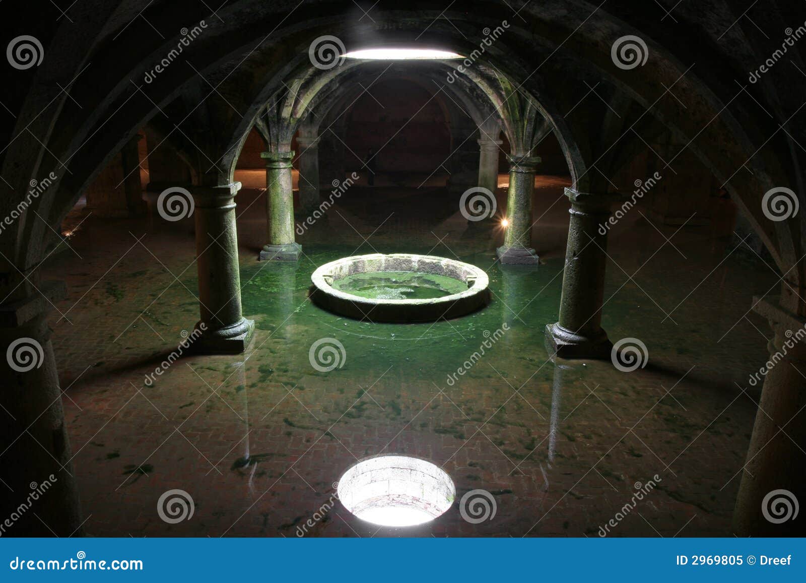 Unreal Vaults Reflection in Wa Stock Image - Image of dark, jadida: 2969805