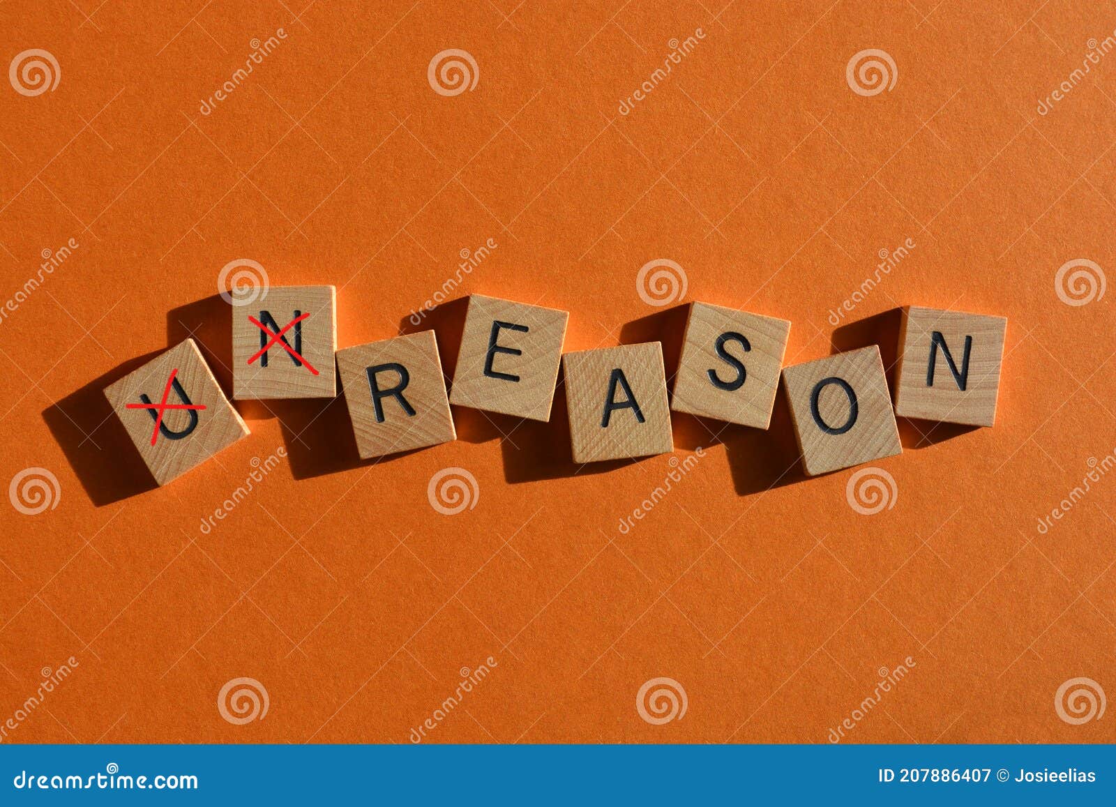 Unreason, Reason stock image. Image of purpose, idea - 207886407