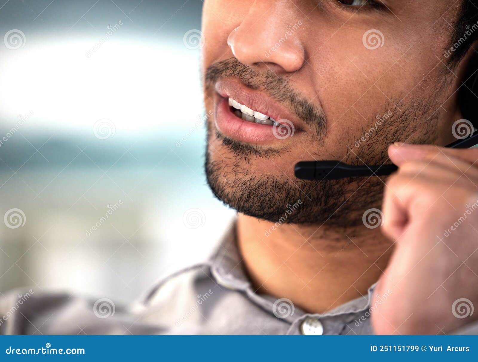 Next Caller Please. an Unrecognisable Customer Service Agent Talking ...