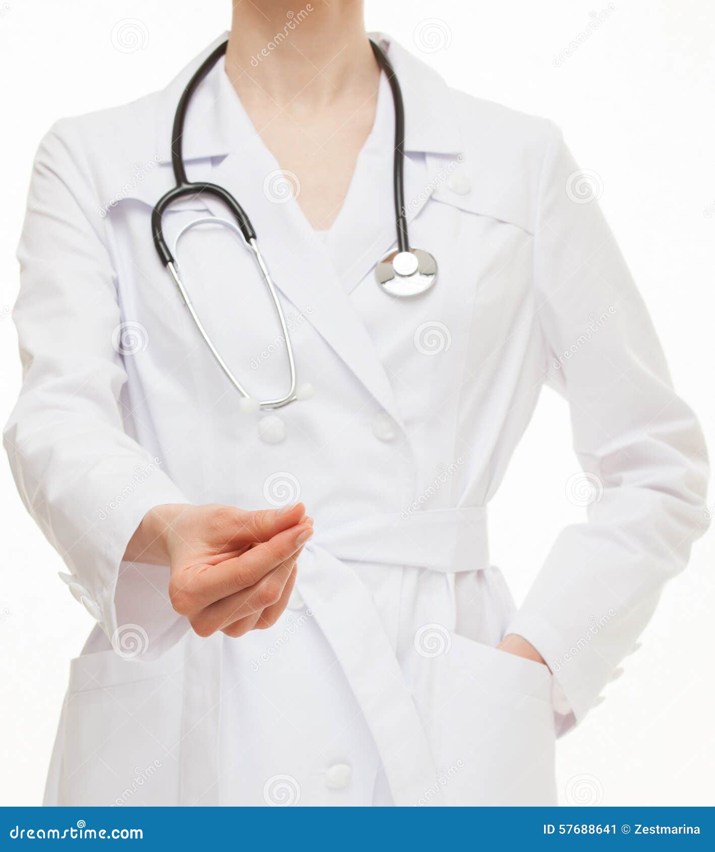 Unrecognizable Doctor Throwing Out a Hint at a Pee Stock Image - Image ...