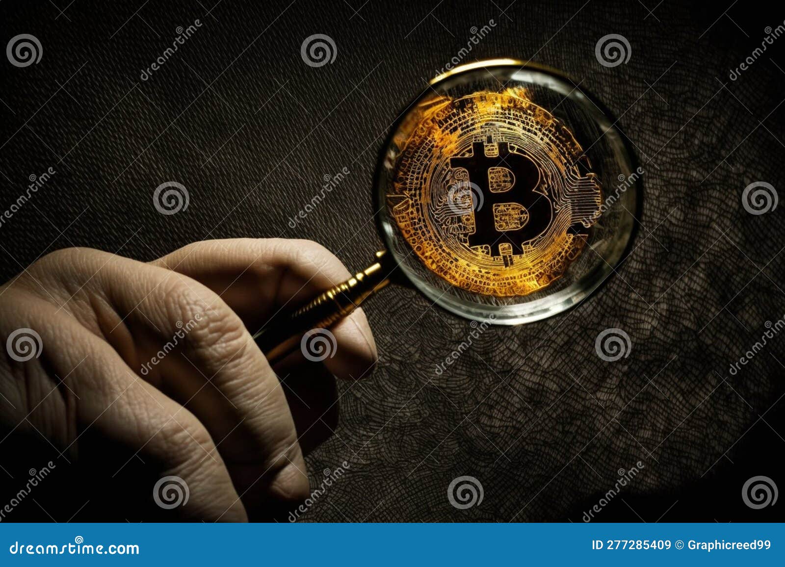 Ai Generative Unrecognizable Individual Using Magnifying Glass To ...