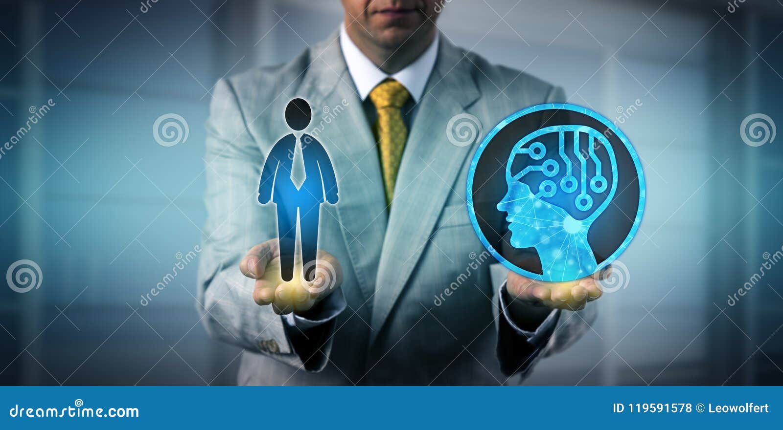 Mediator Balancing Male Leader Versus Work Team Royalty-Free Stock ...